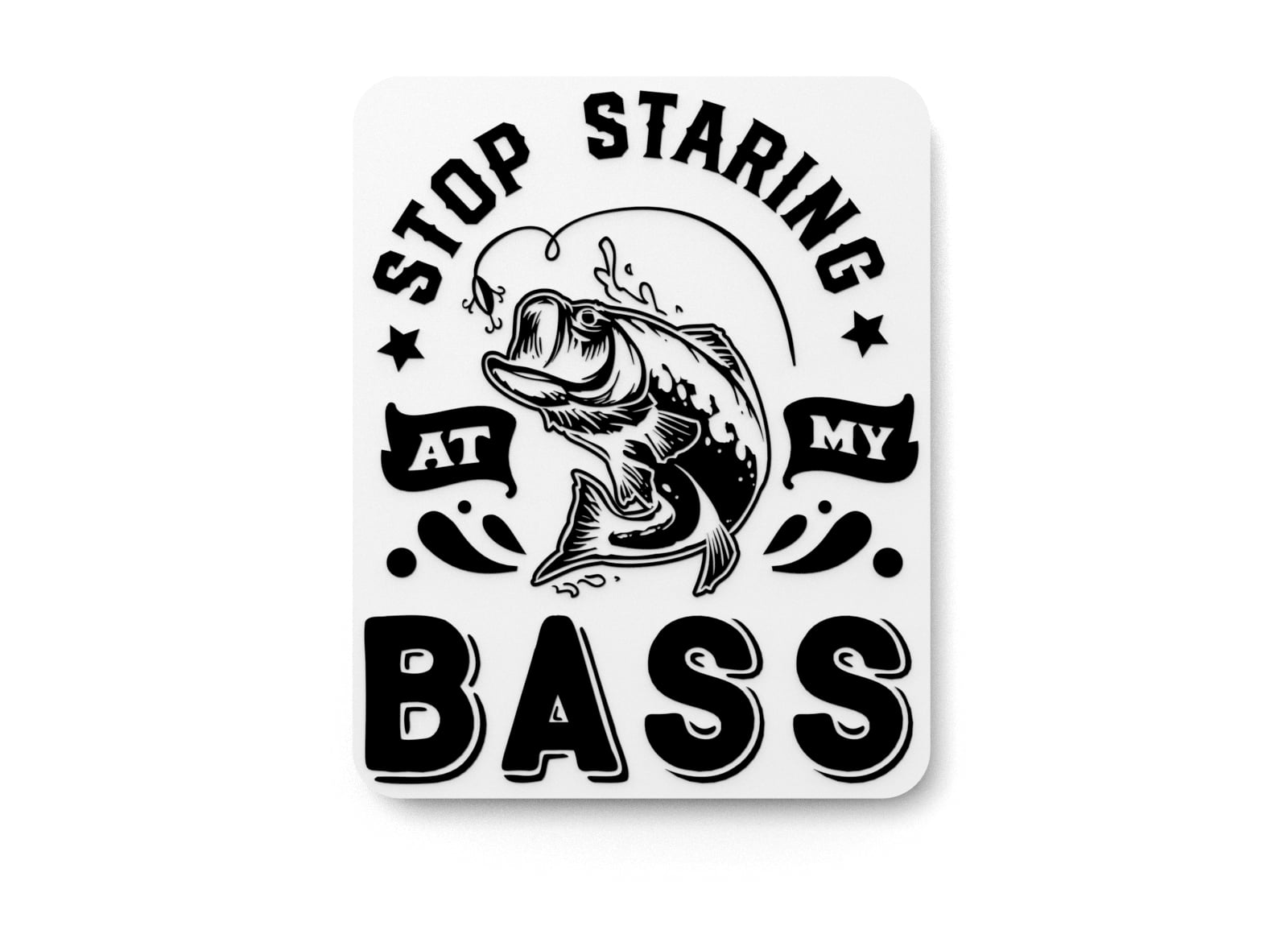 Clever Contraptions 3D Printed StopNeg Fish Sign – Motivational Fishing ...