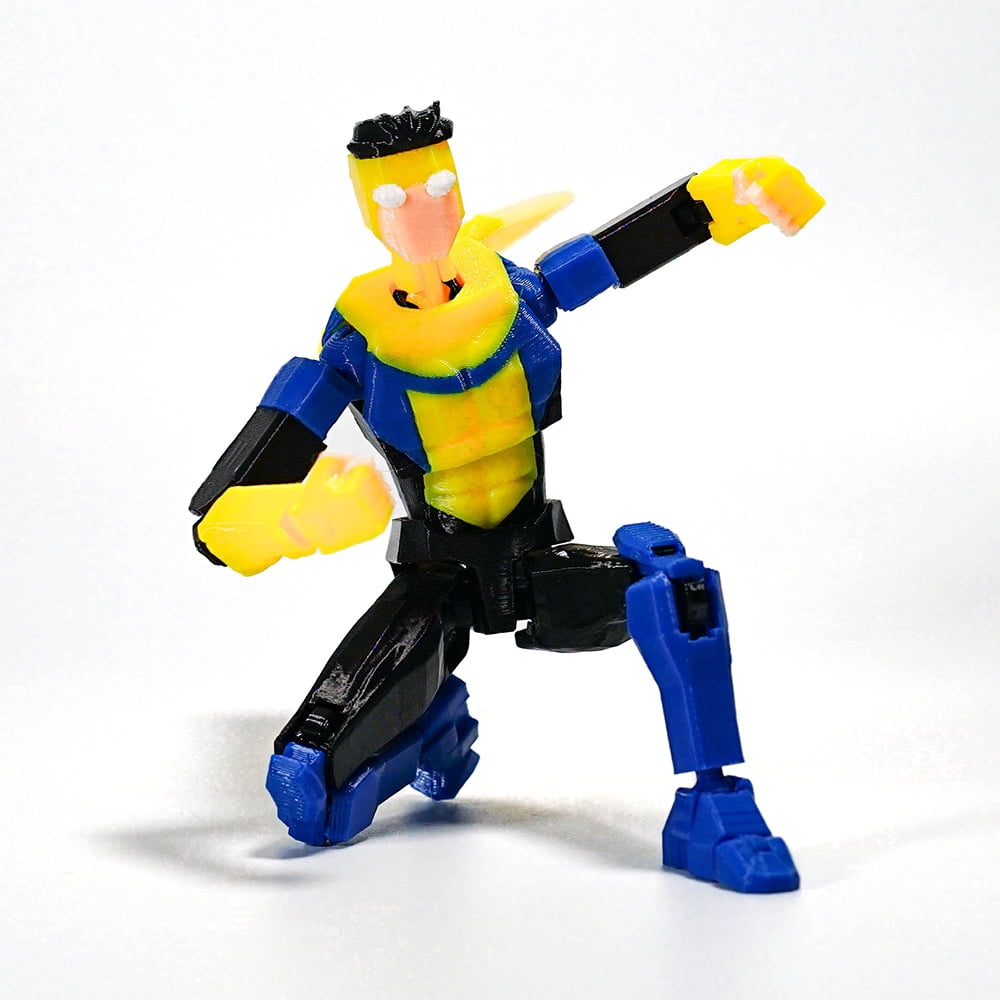 3D Printed Invincible 2.0 Superheroes Anime Multi-Jointed Shapeshift ...