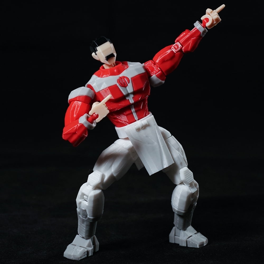 3D Printed Superheroes Invincible 2.0 Anime Multi-Jointed Shapeshift ...