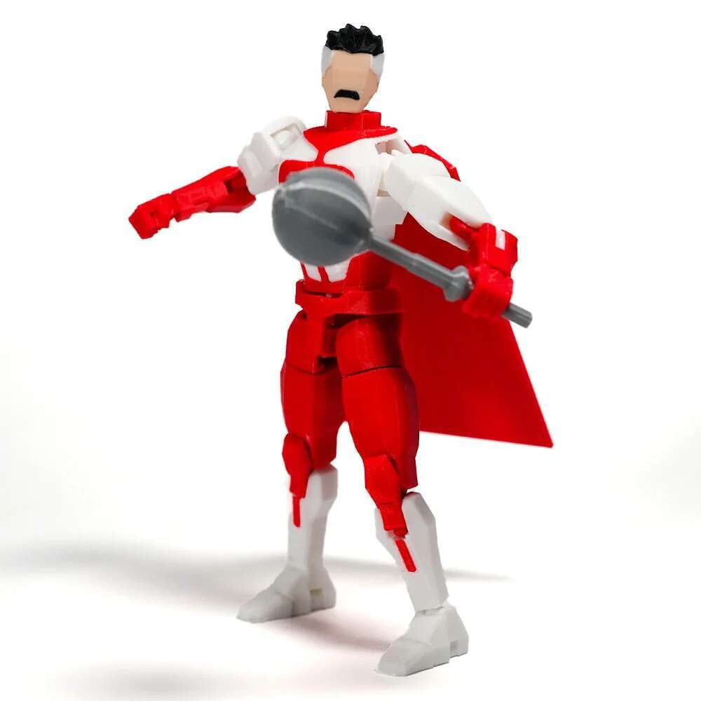 3D Printed Superheroes Invincible 2.0 Anime Multi-Jointed Shapeshift ...