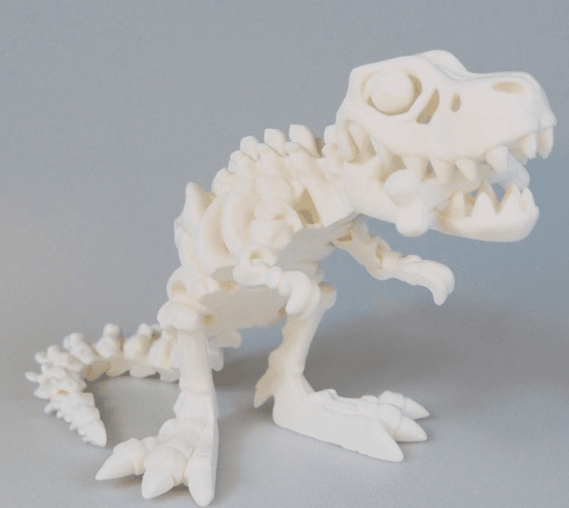3D Printed T-Rex Action Figure, Multicolor Gradient Dinosaur Model Toys ...