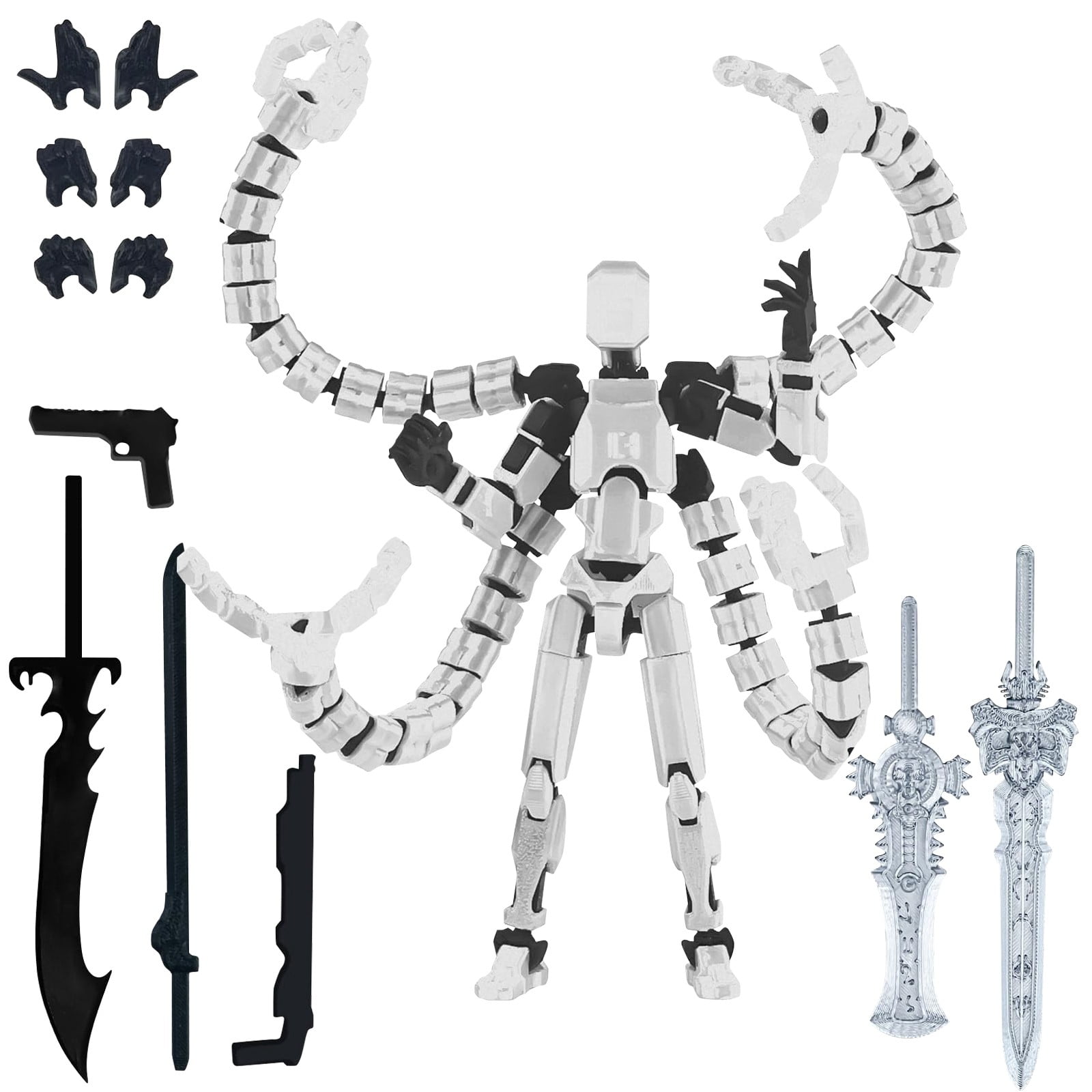 3D Printed Toy 3D Pin Art Sensory Toys Joint Movable 3d Printed Doll ...