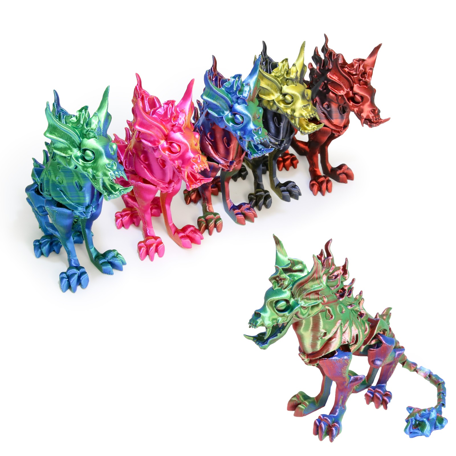 3D Printed Toys, 3D Animal Toys, 3D Printed Articulated Hell Skeleton ...