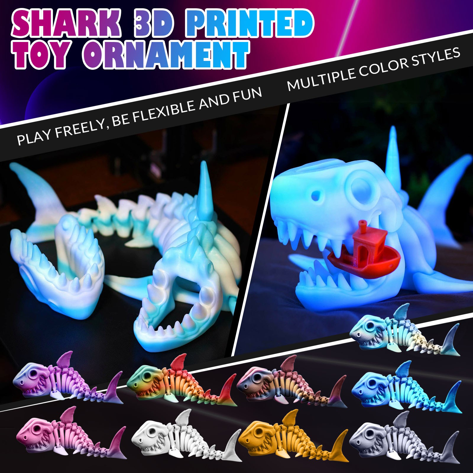 3D Printed Toys, 3D Animal Toys, 3D Printing Fish 3D Printing ...