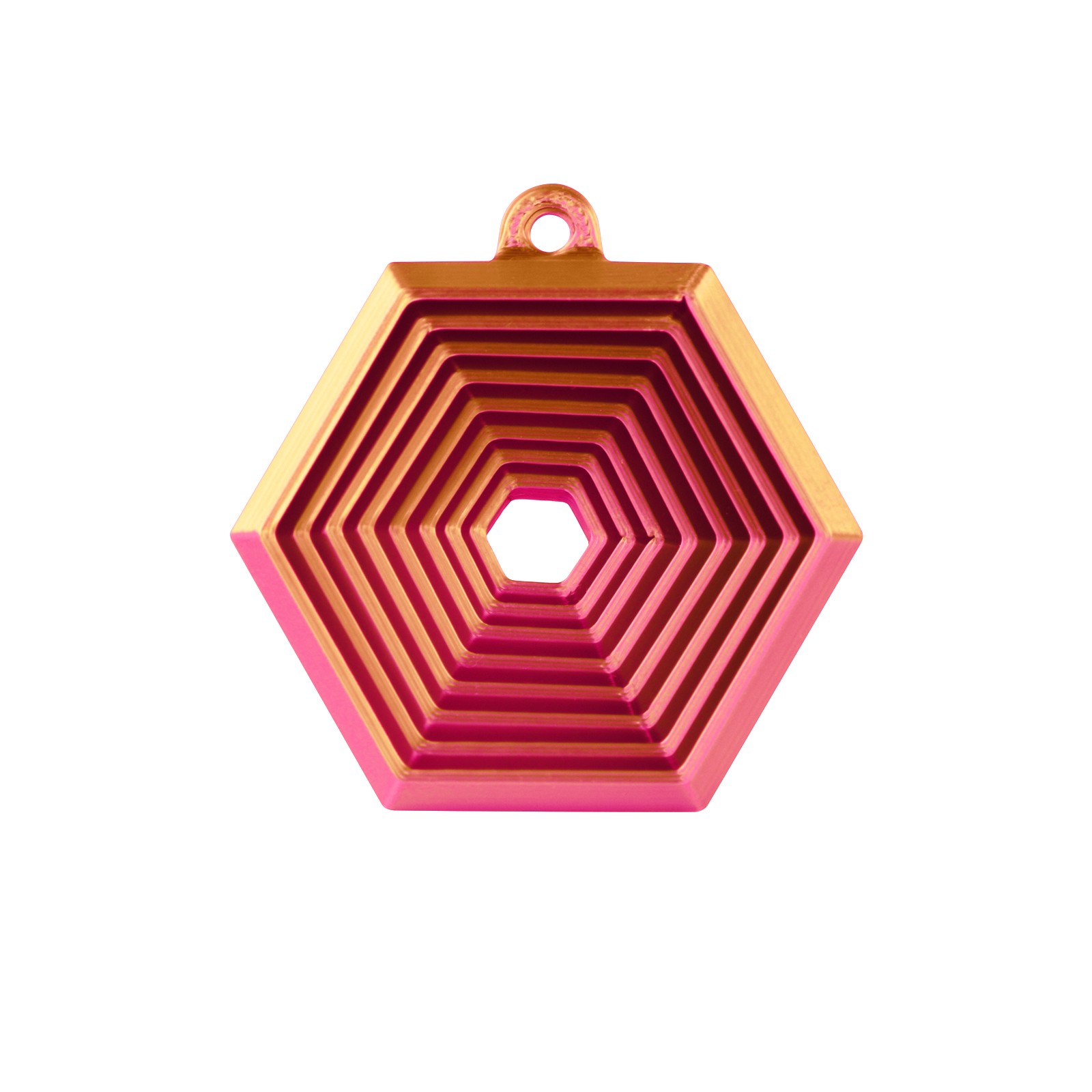 3D Printed Toys, 3D Printed Keychain Hexagon FidgetKeychain Gift ...