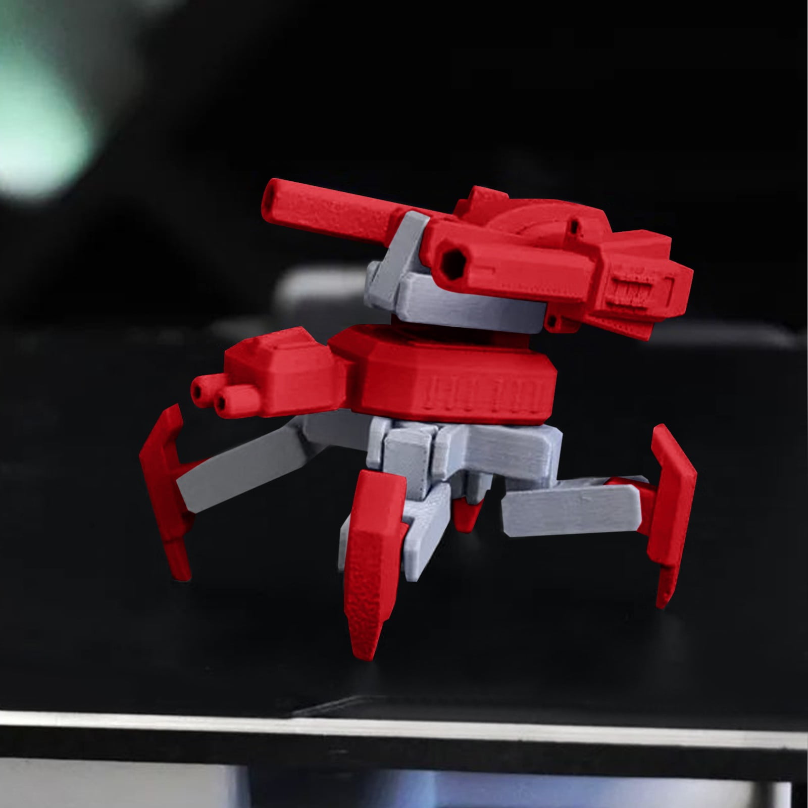 3D Printed Toys, 3D Printed Mechanical Four Legged Tank With Movable ...