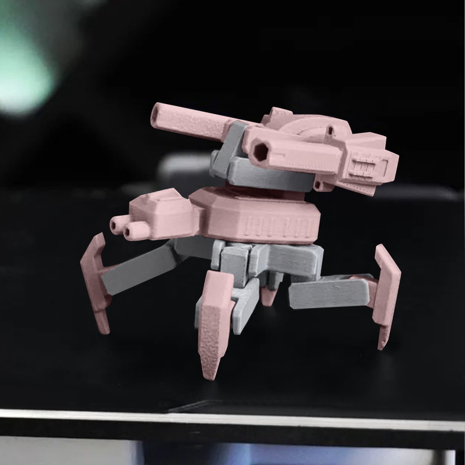 3D Printed Toys, 3D Printed Mechanical Four Legged Tank With Movable ...