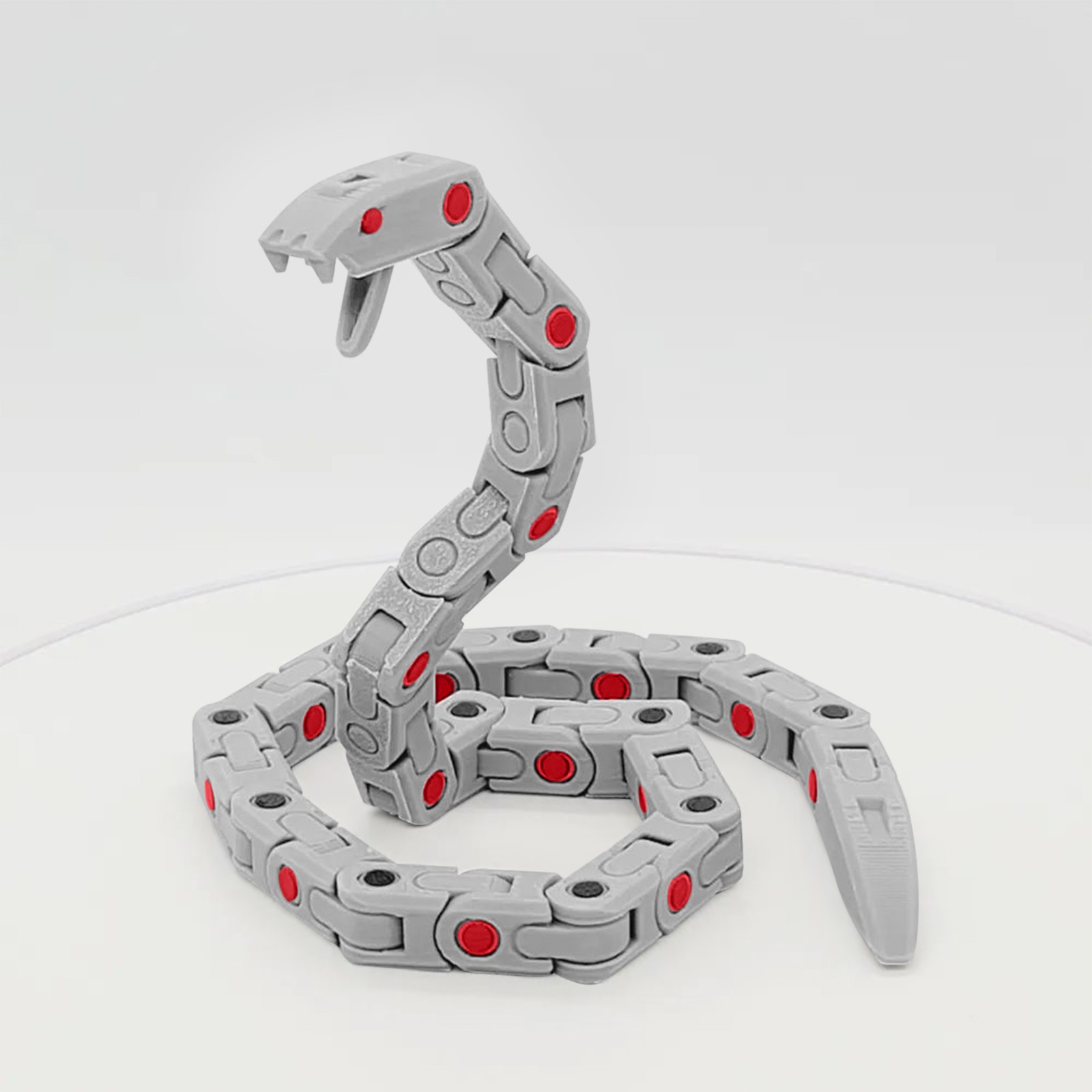 3D Printed Toys, 3D Printed Mechanical Snake Toy With Movable ...