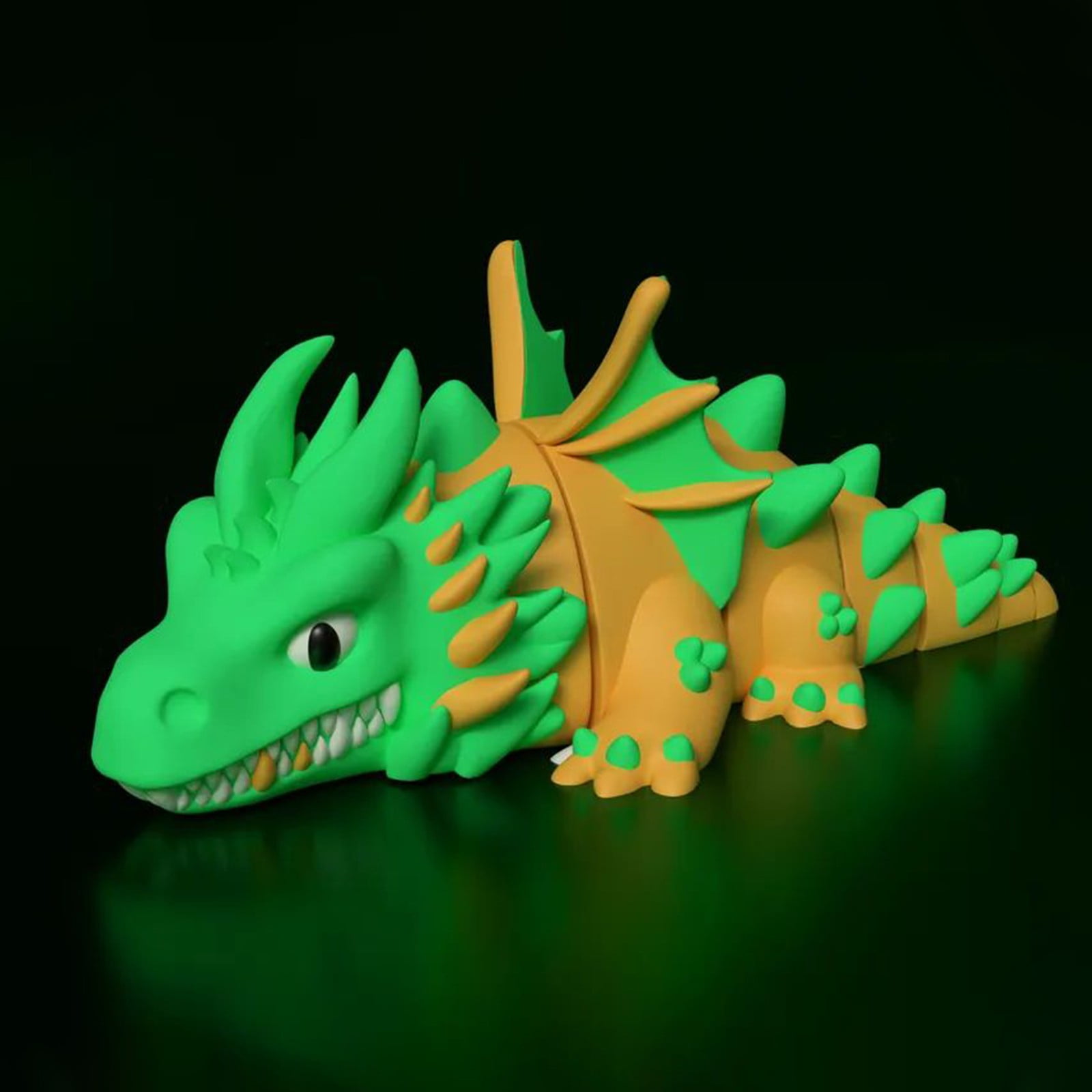 3D Printed Toys,3D Printed Movable Joint Evil Dragon Model Toy ...