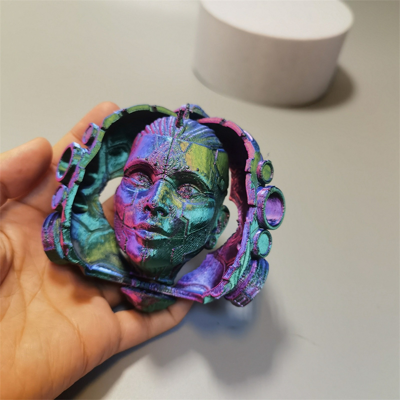 3D Printed Toys, 3D Printed Movable Mask Knight Masked Ornament, Home ...