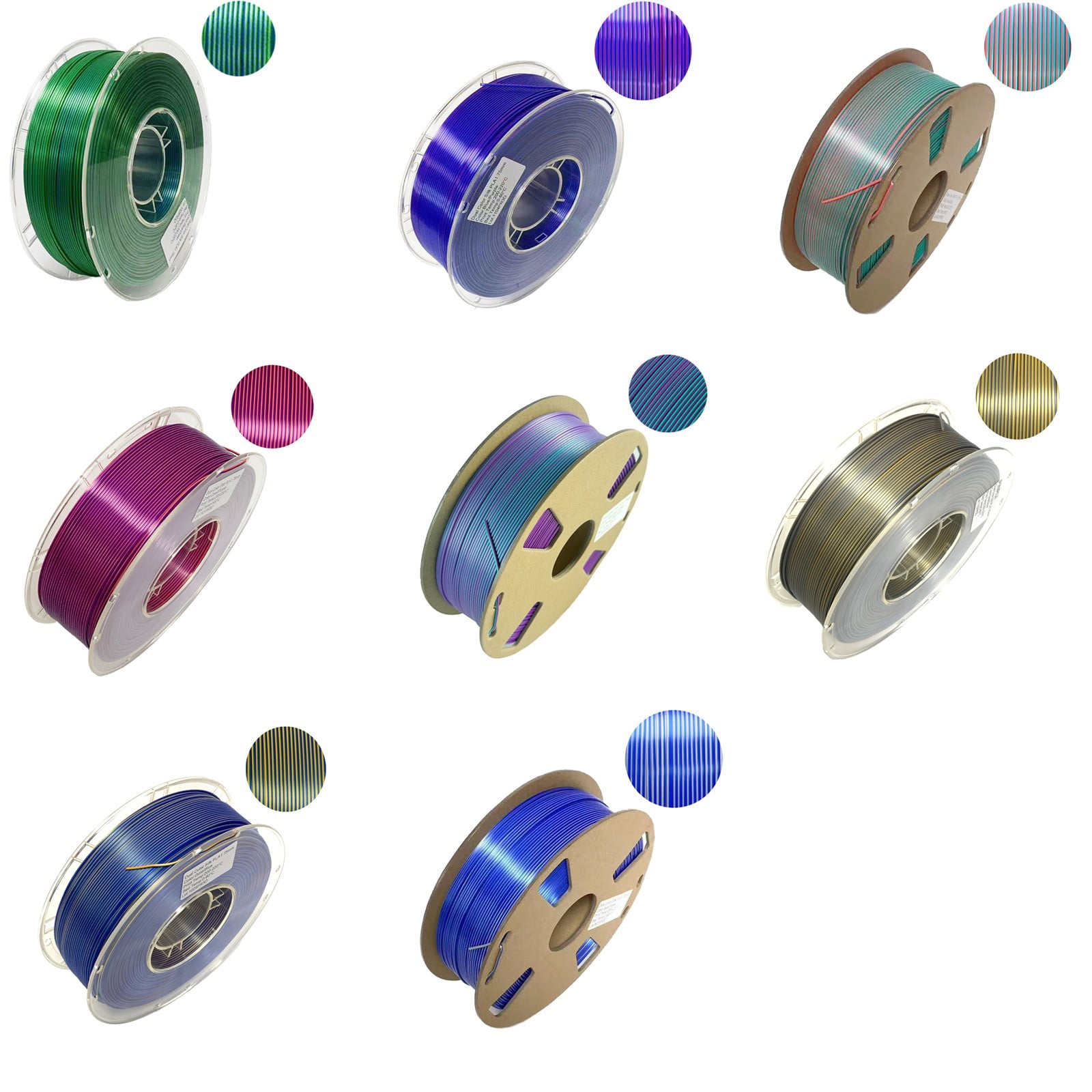 3D Printed Toys, 3D Printing Filament, Color Shiny PLA+ Filament 1.75mm ...