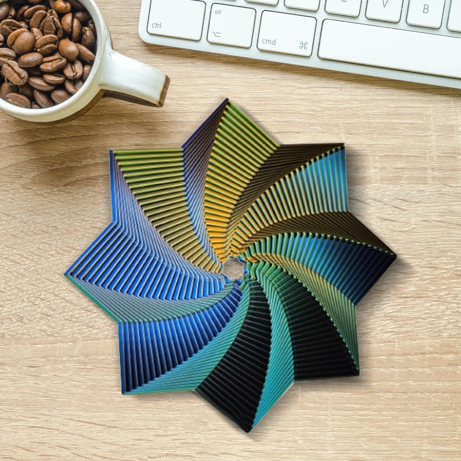 3D Printed Toys, 3D Toy, Octagon Spiral Toy, 3D Printed Toy, 3D ...