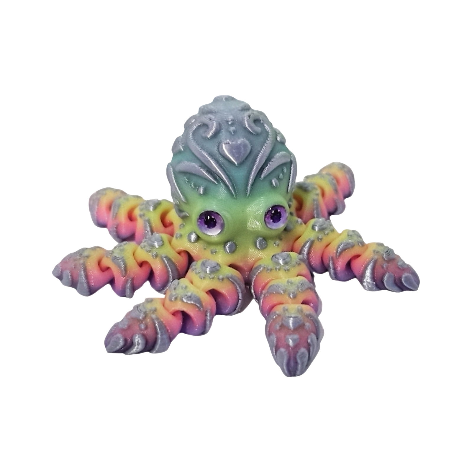 3D Printed Toys,Adorable Blue Octopus Plush Toy with Embossed Patterns ...