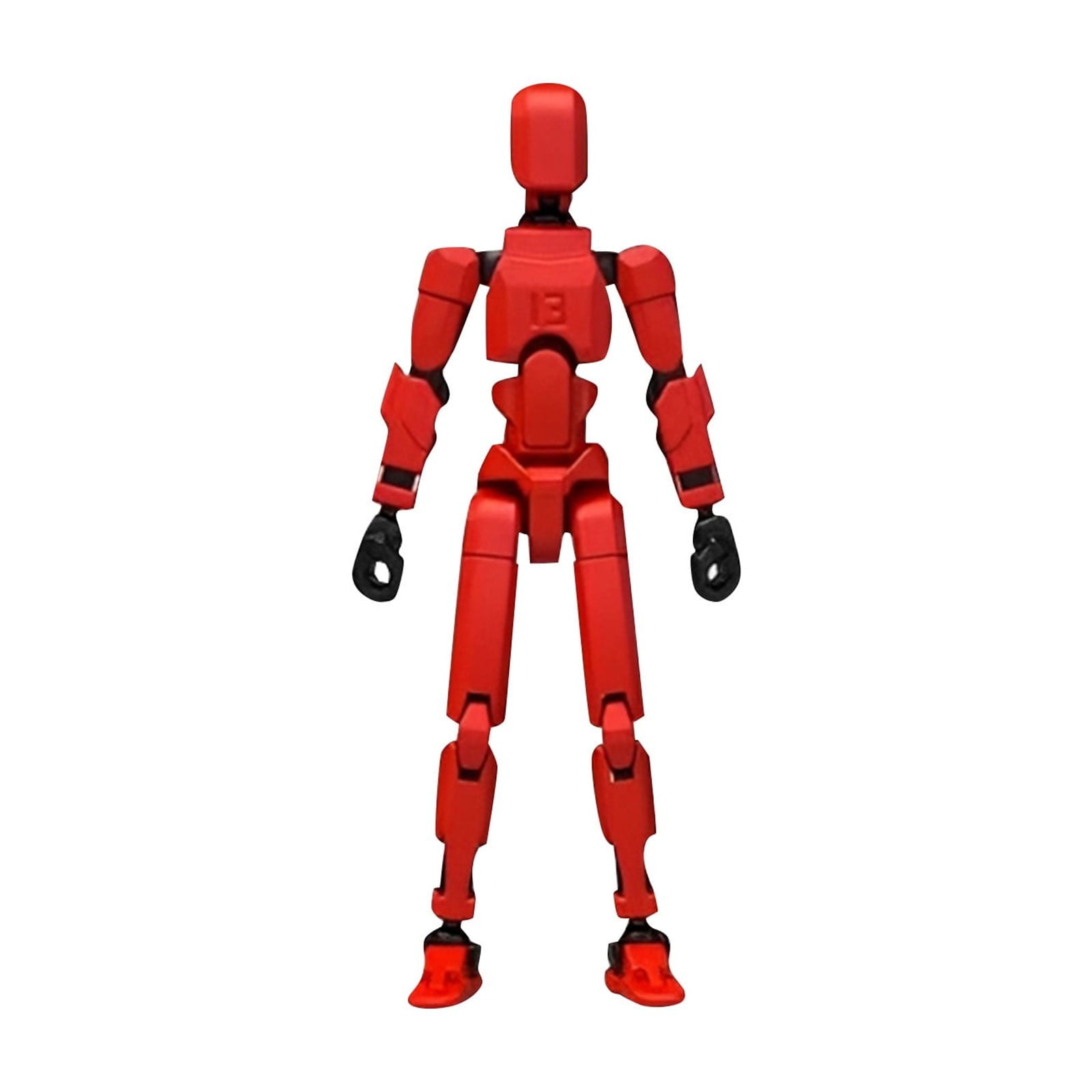 3D Printed Toys,Articulated Artist Drawing Figure Model, 6-Inch Black ...