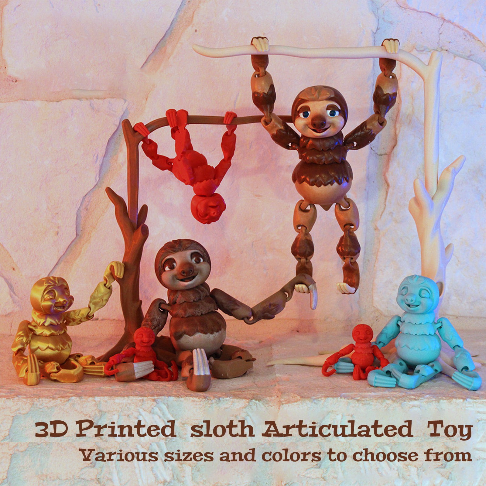 3D Printed Toys, 3D Printed Articulated Toy Creative Toy Decorative ...