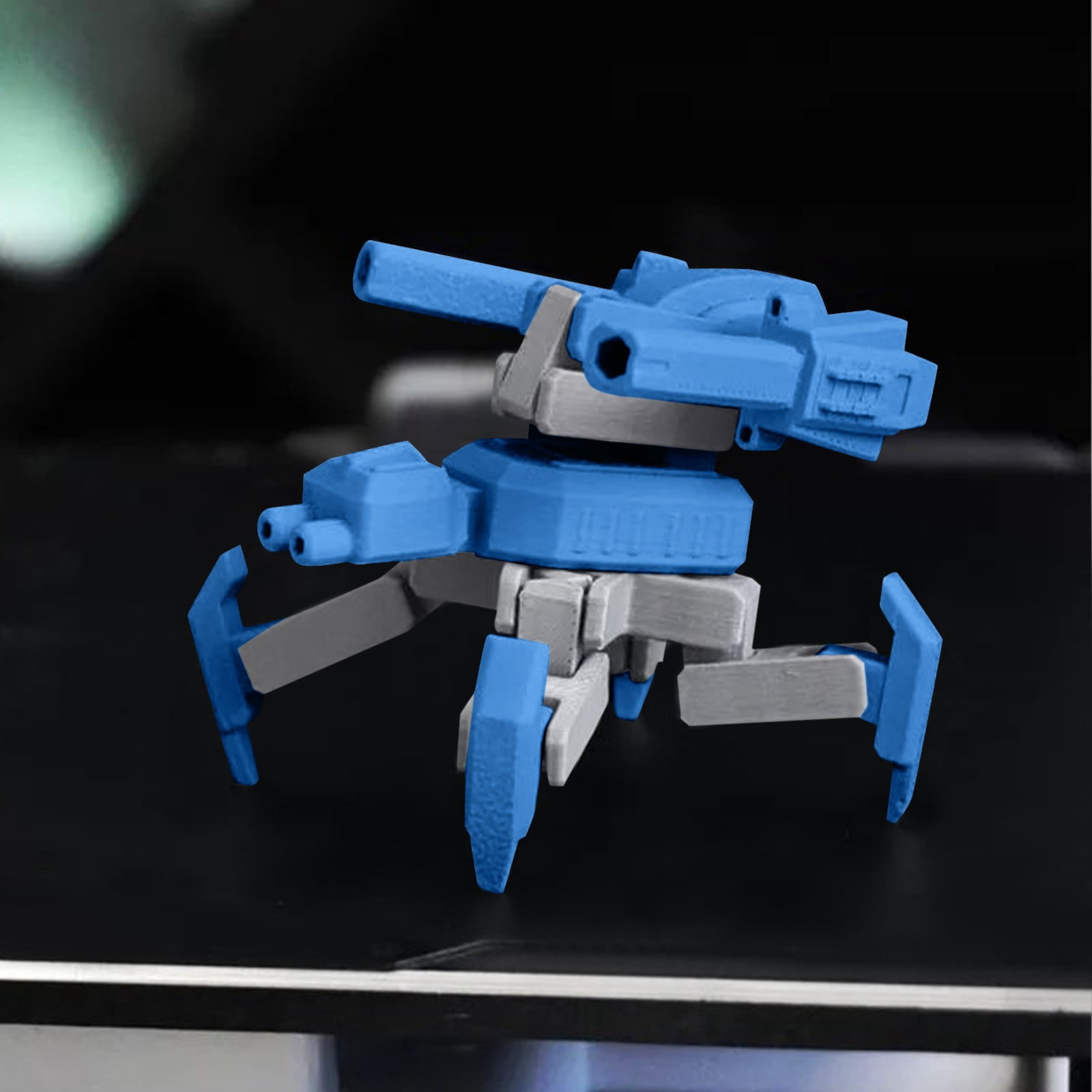 3D Printed Toys, 3D Printed Mechanical Four Legged Tank With Movable ...