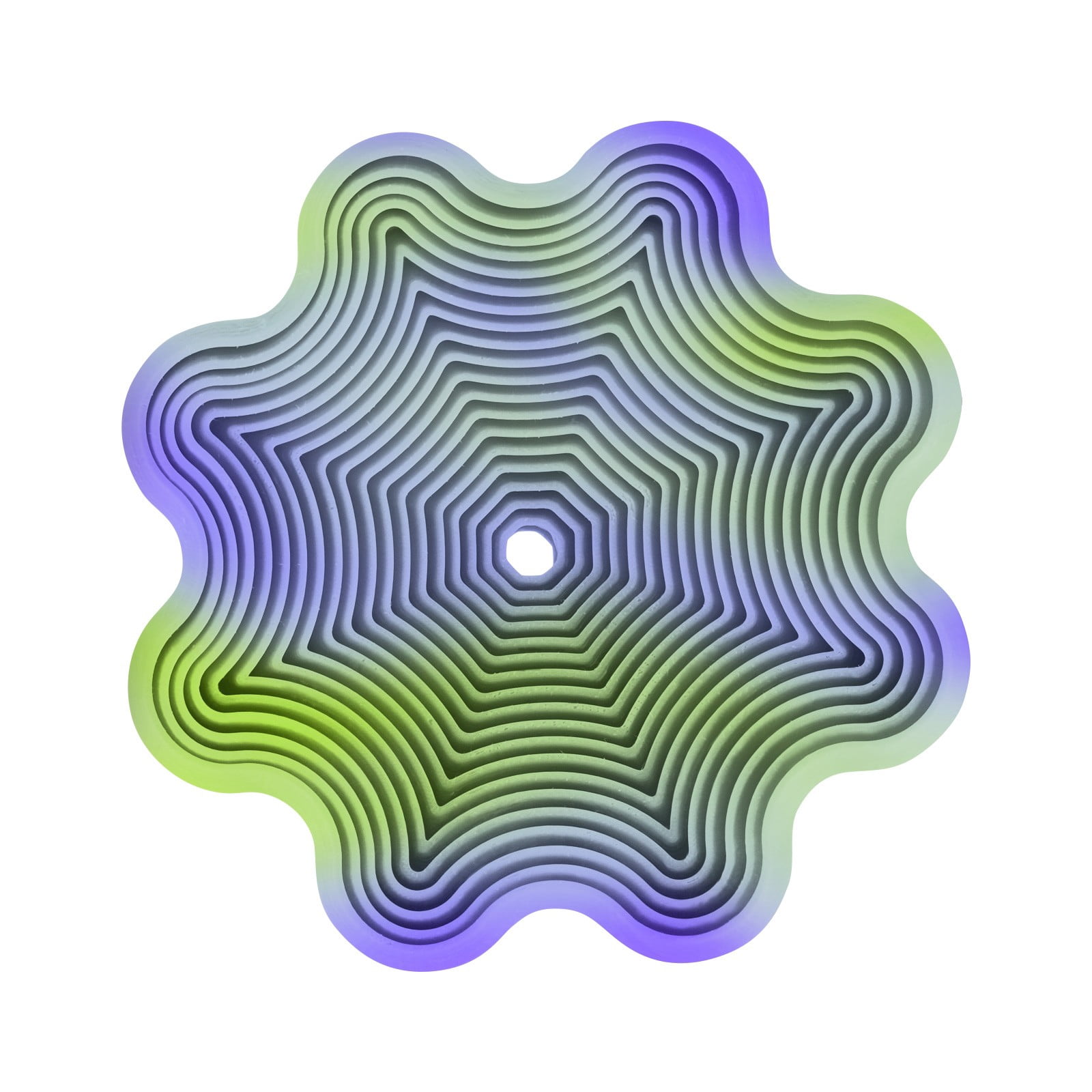 3D Printed Toys Octagon Spiral Stress Relief Toys Positive Thinking ...