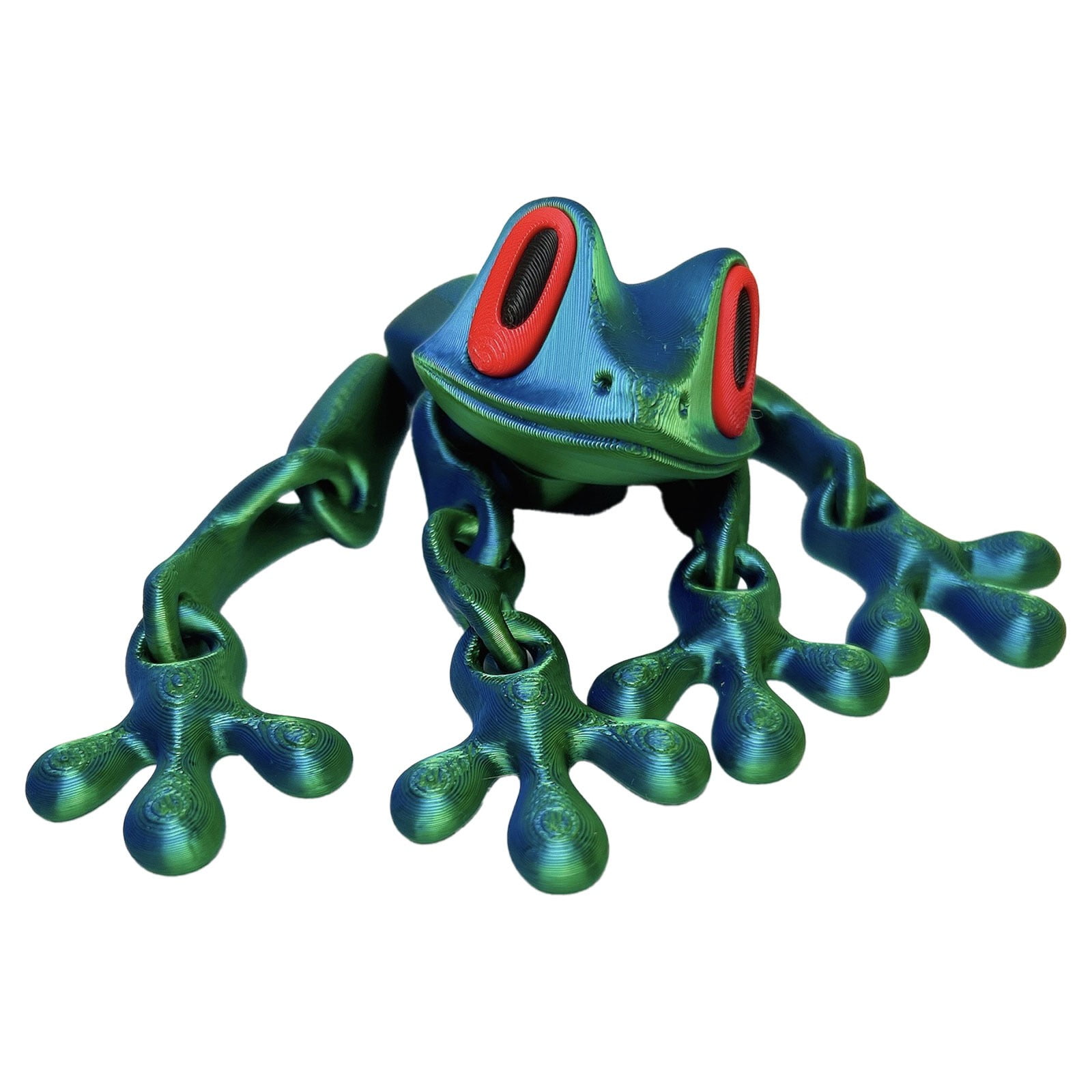 3D Printed Tree Frog Ornament in Deep Blue 3D Printed Frog Refrigerator ...