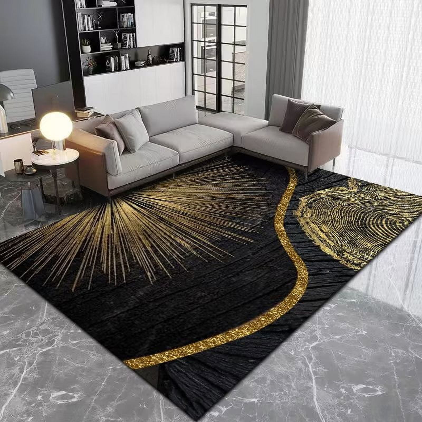 3D Printed Tree Stump Texture Carpet Large Area Rugs for Household ...