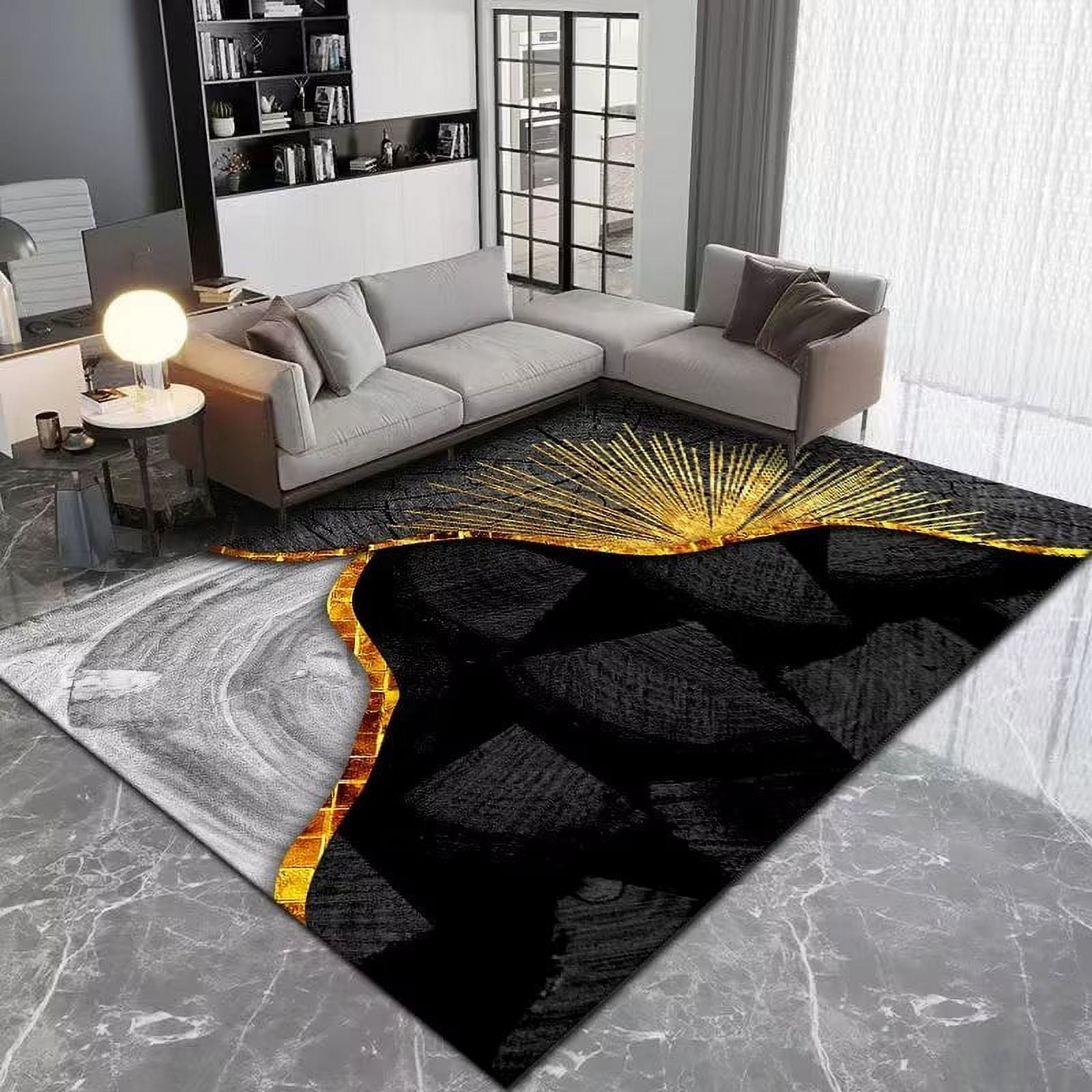 3D Printed Tree Stump Texture Carpet Large Area Rugs for Household ...