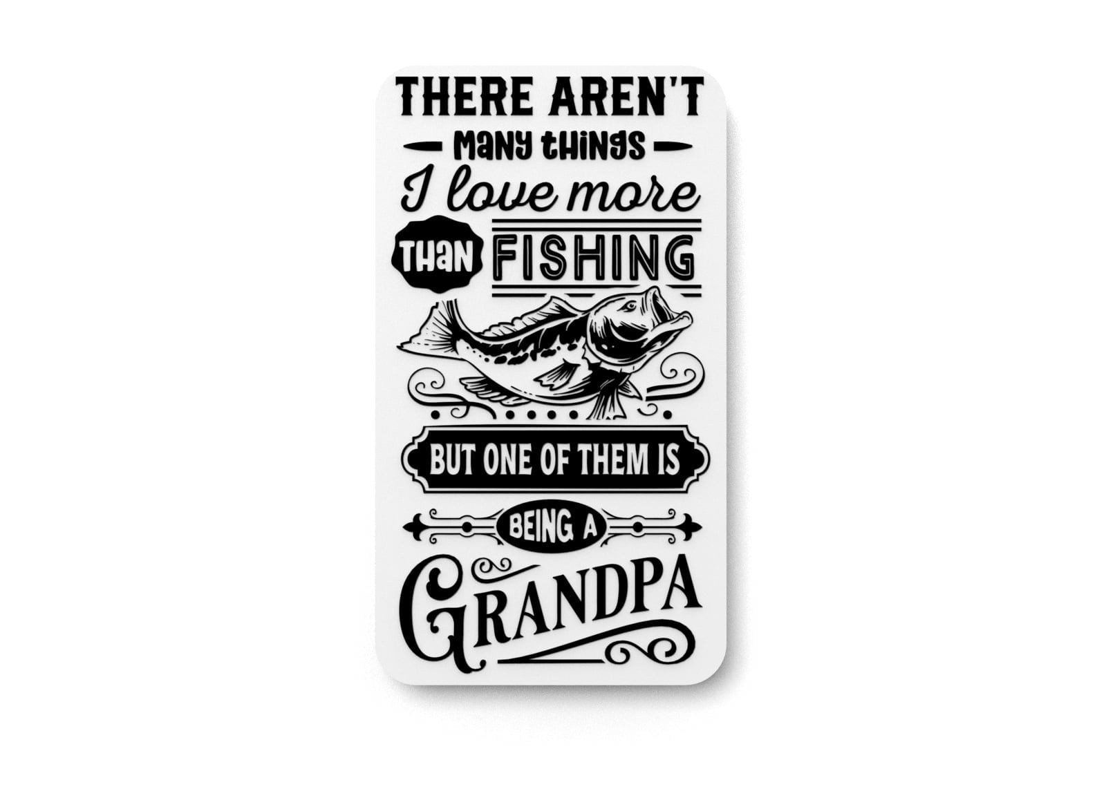 Clever Contraptions 3D Printed TrereGrandpa Fish Sign – Personalized ...