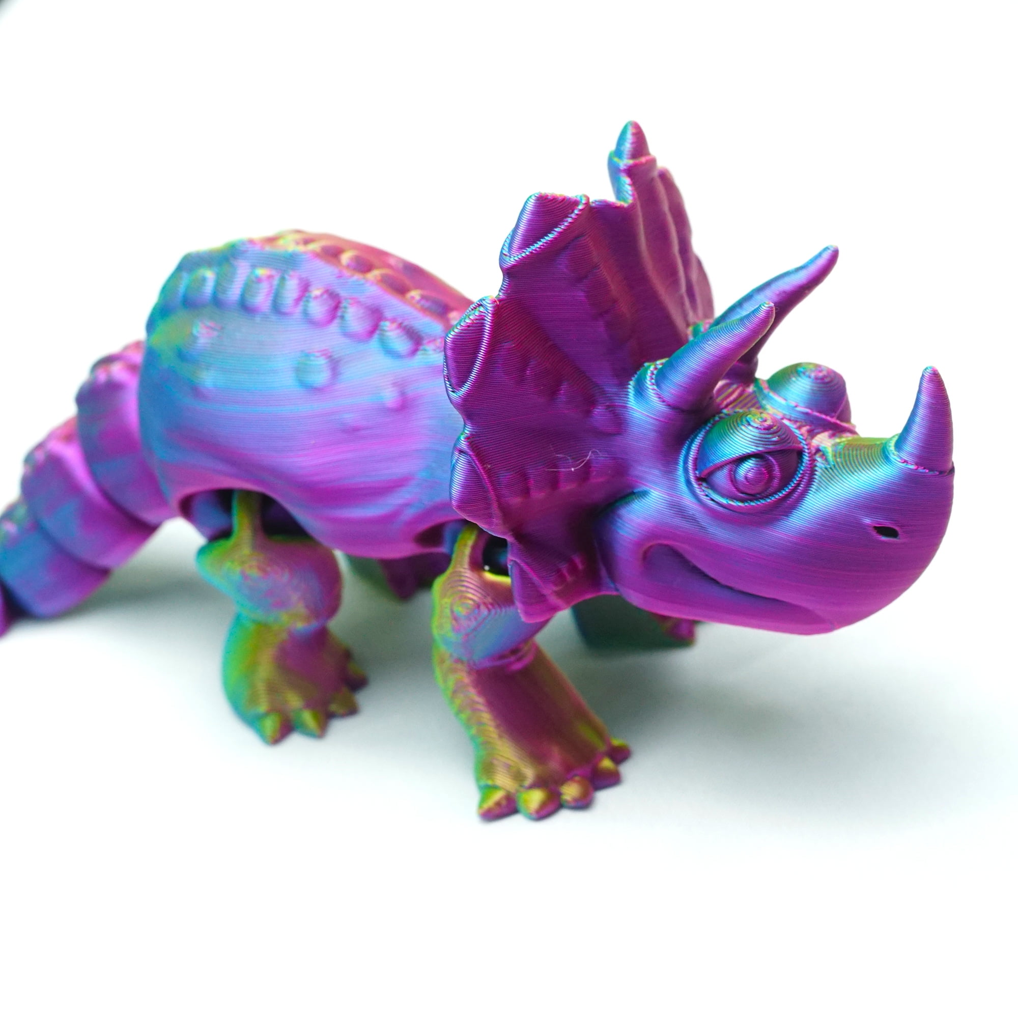 3D Printed Triceratops Cheap,Flexible Dinosaur Statue,Decompression ...