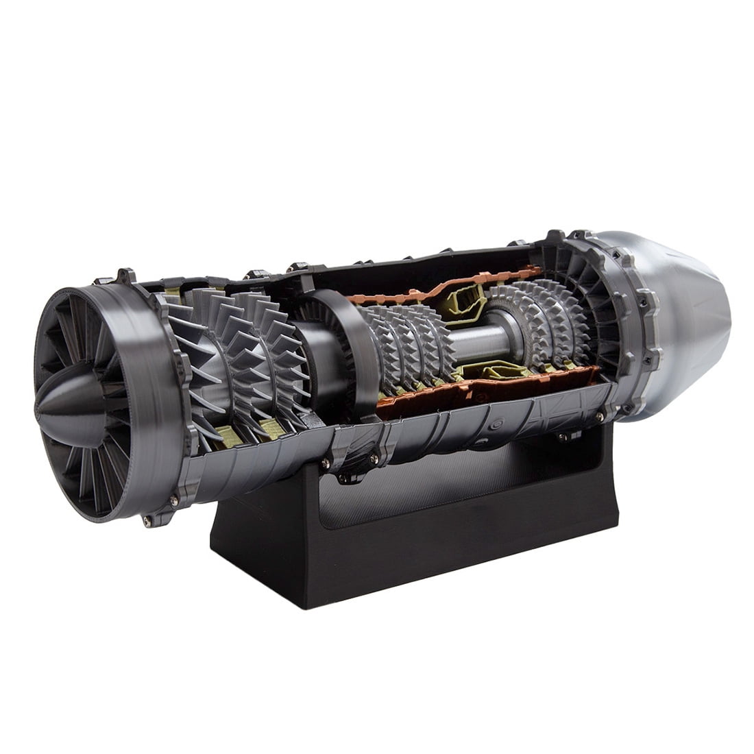 3D Printed Turbofan Engine, Operable Aerospace Simulation Aircraft ...