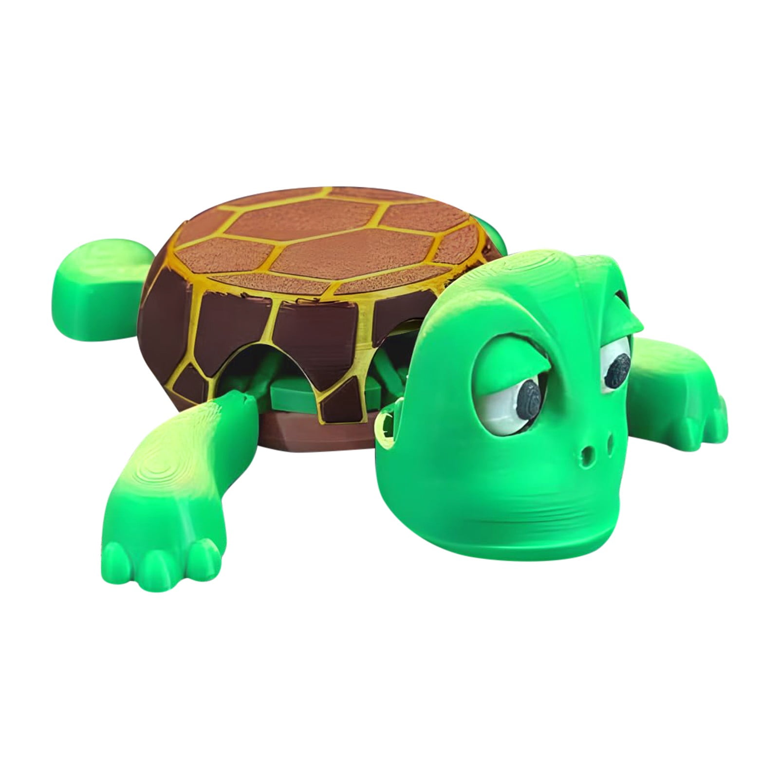 3D Printed Turtle Cup Holder Funny Open Eyed Design Press to See Eyes ...