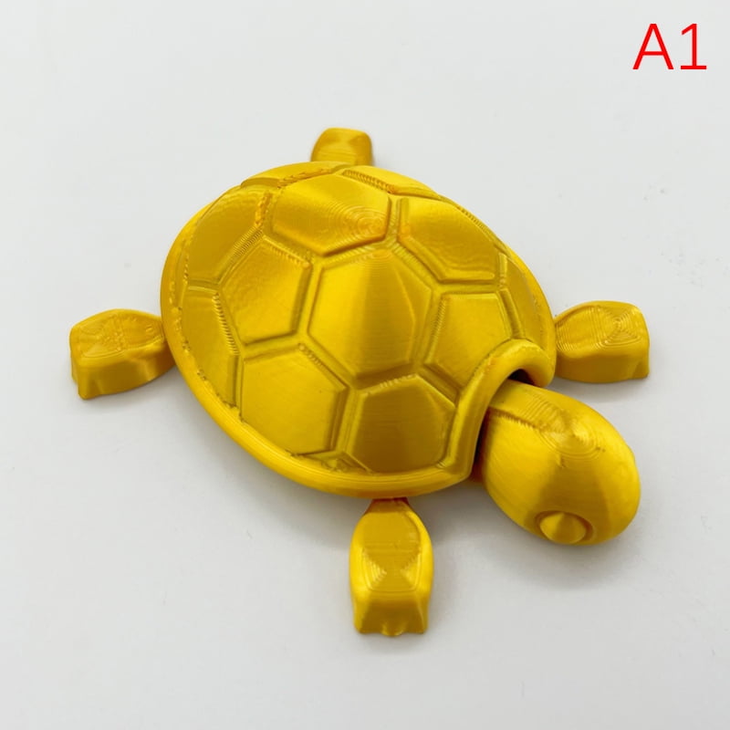 3D Printed Turtle Model Toys Multi-joint Ornament Realistic Animal ...