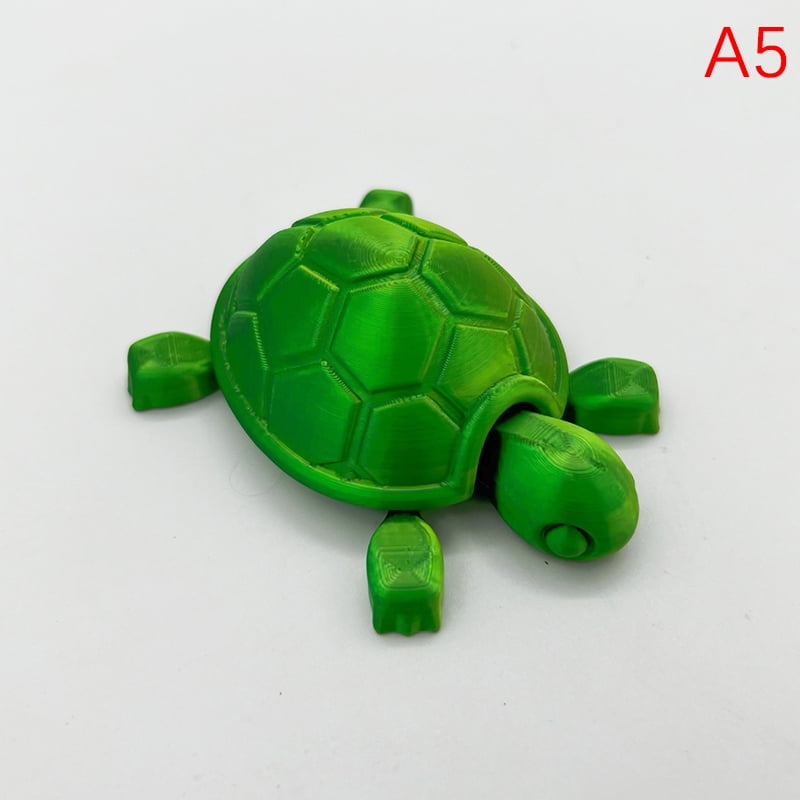 3D Printed Turtle Model Toys Multi-joint Ornament Realistic Animal ...