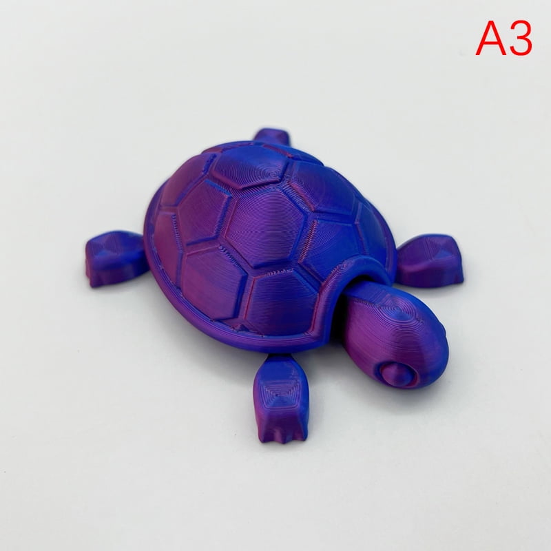 3D Printed Turtle Model Toys Multi-joint Ornament Realistic Animal ...