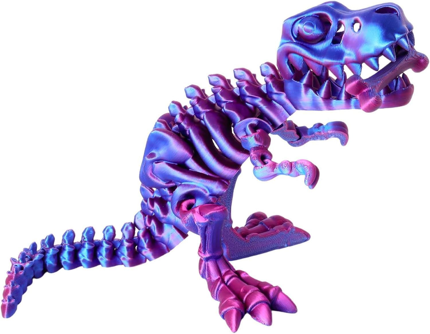 3D Printed Tyrannosaurus Rex with Articulated Skeleton, Movable for ...