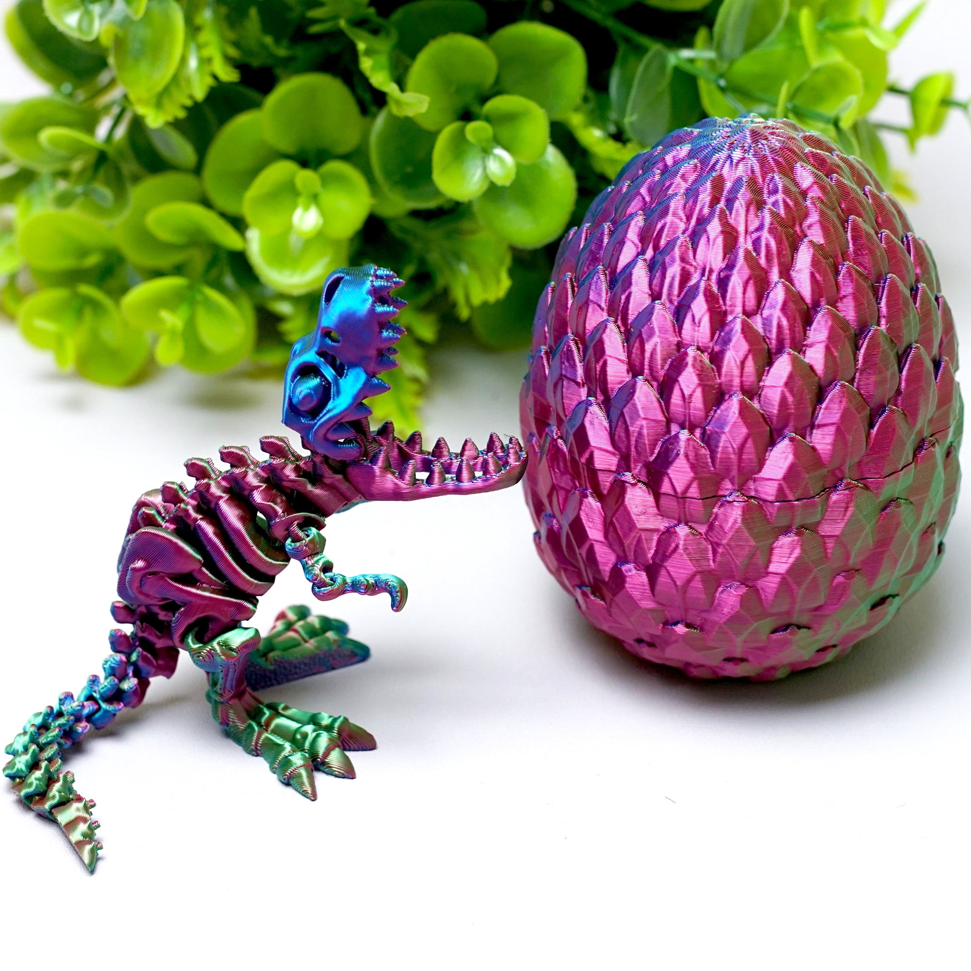 3D Printed Tyrannosaurus egg ,Flexible Joint Animal lacertid Figurines ...