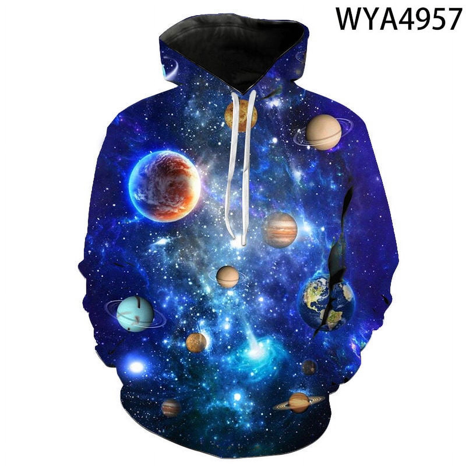 3D Printed Universe Starry Sky Astronaut Hoodies Men Women Children ...