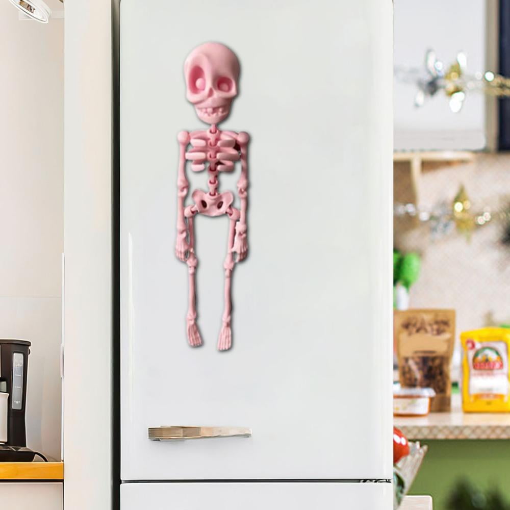 3D Printed Vintage Skeleton Magnetic Figurine,Posable Multi-Color Human ...