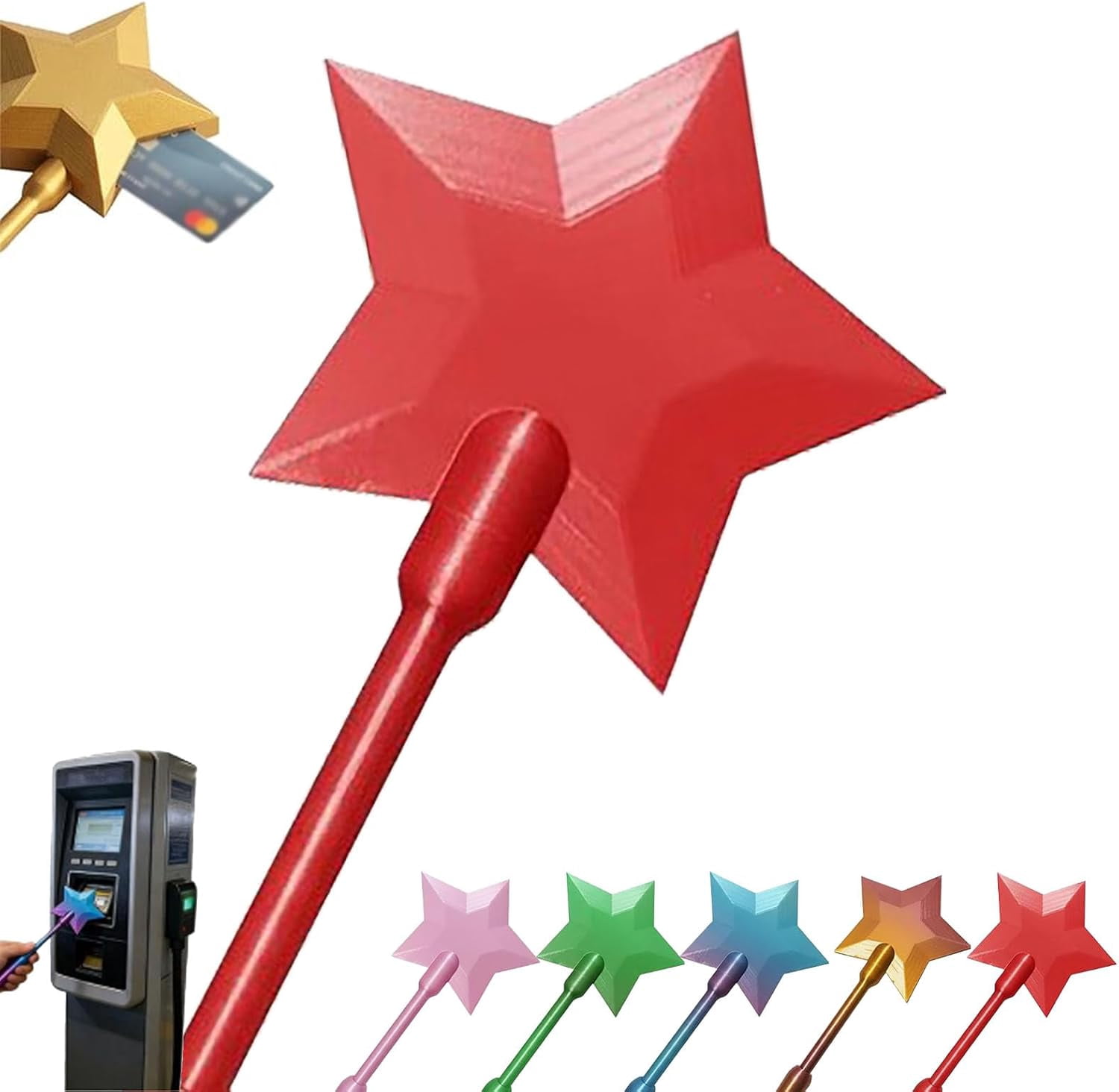 3D Printed Wand Tap to Pay, Magic Star Credit Card Wand, 3D Printed Tap ...