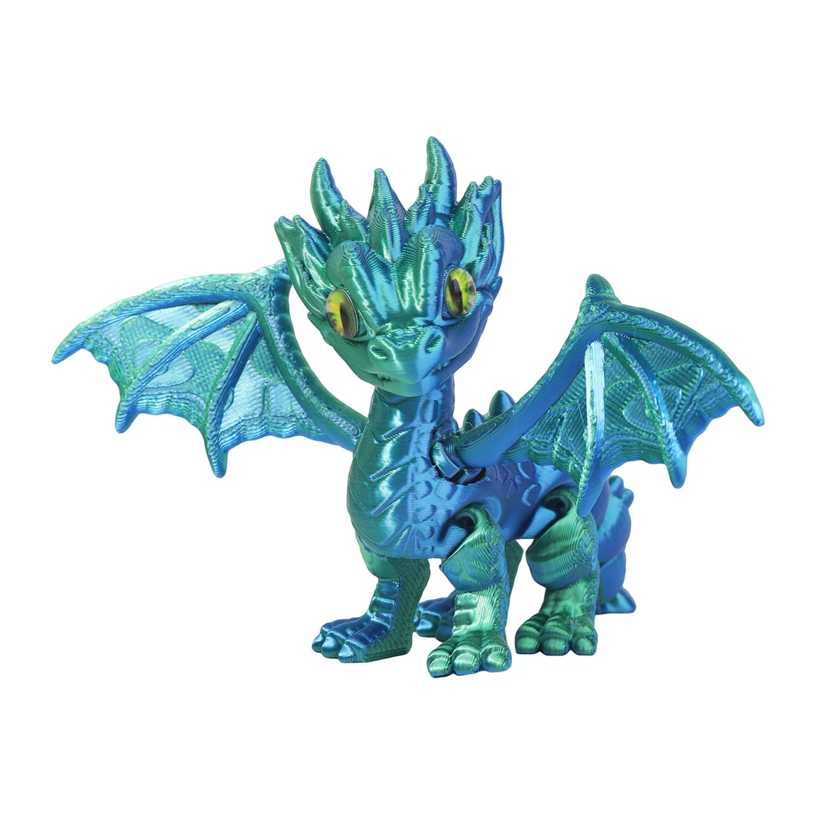 3D Printed Western Dragon Small Flying Dragon Joint Movable Model ...