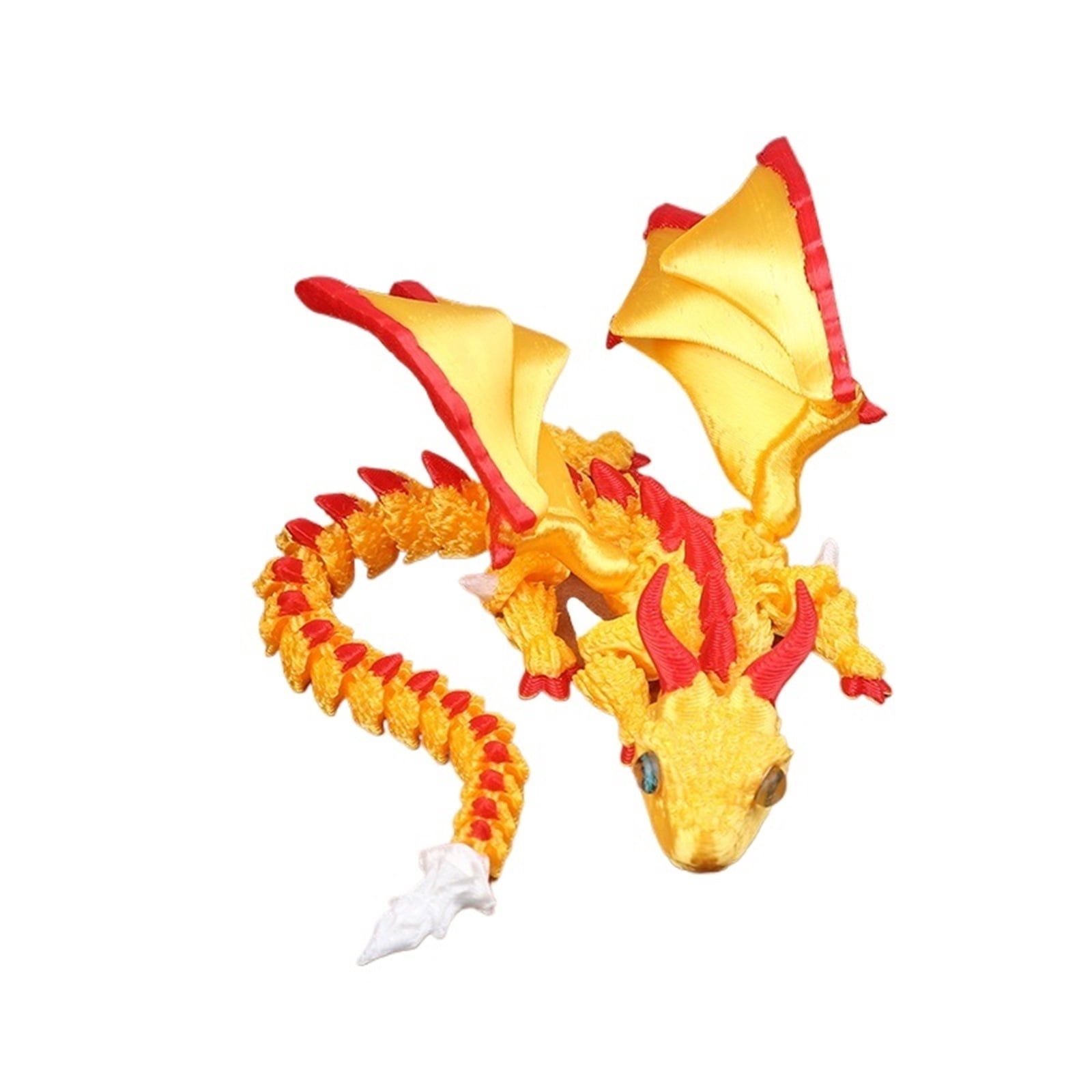 3D Printed Winged Carriage Dragon Figurine With Random Eyes Art Deco ...