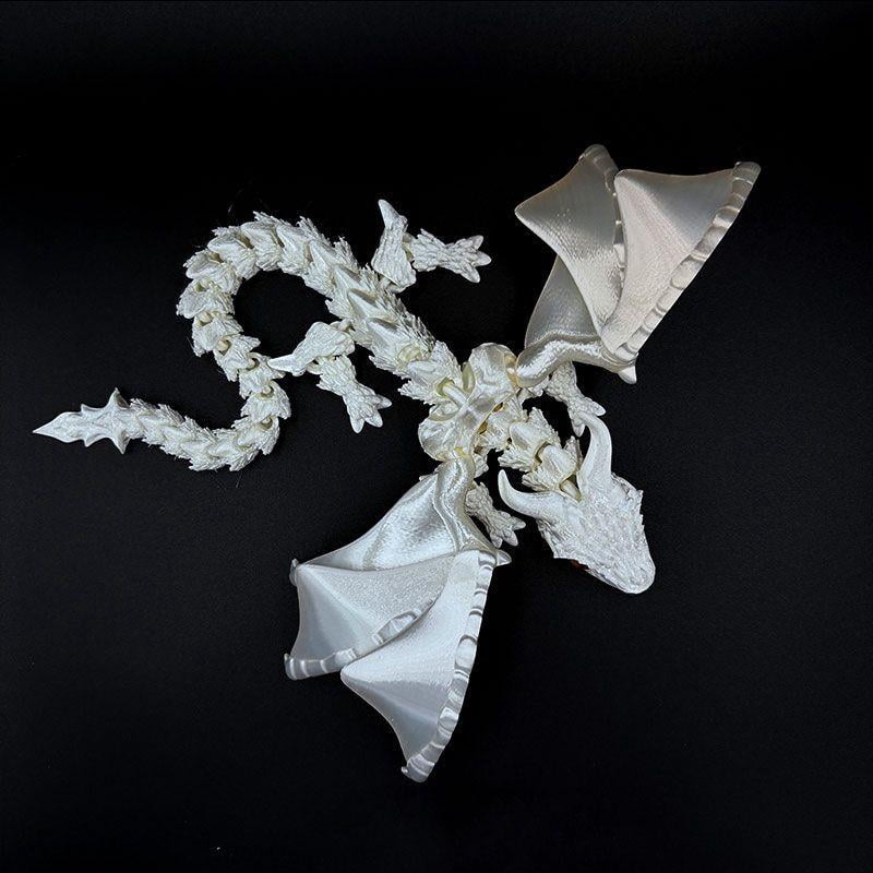 3D Printed Winged Carriage Dragon Figurine With Random Eyes Art Deco ...