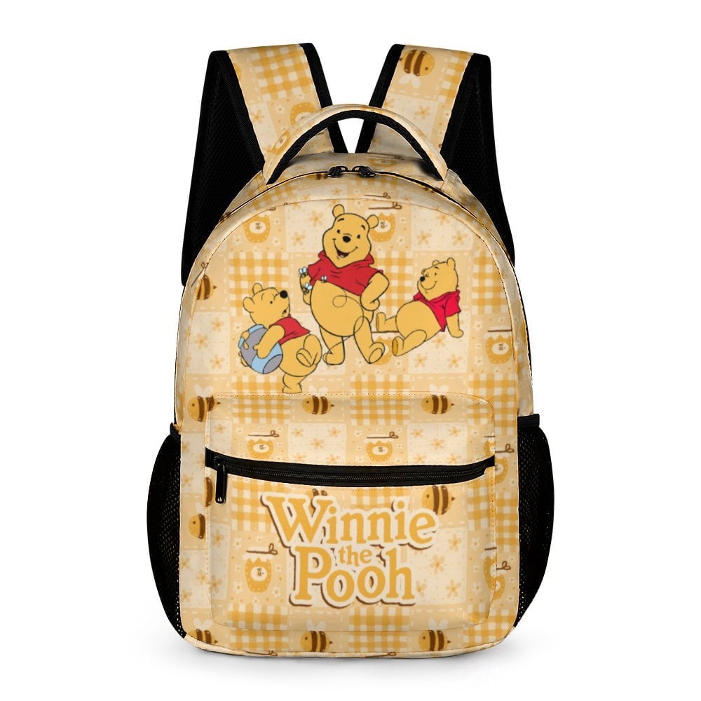 3D Printed Winnie-the-Pooh Backpack Cartoon Casual Backpack Lightweight ...