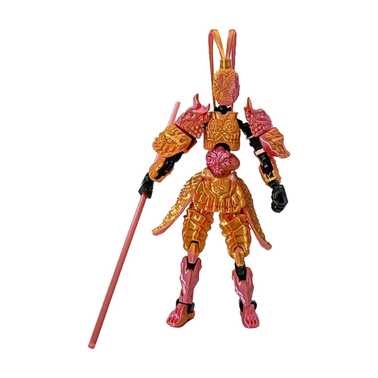 3D Printed Wukong Action Figure Movable Joints Monkey King Model Great ...