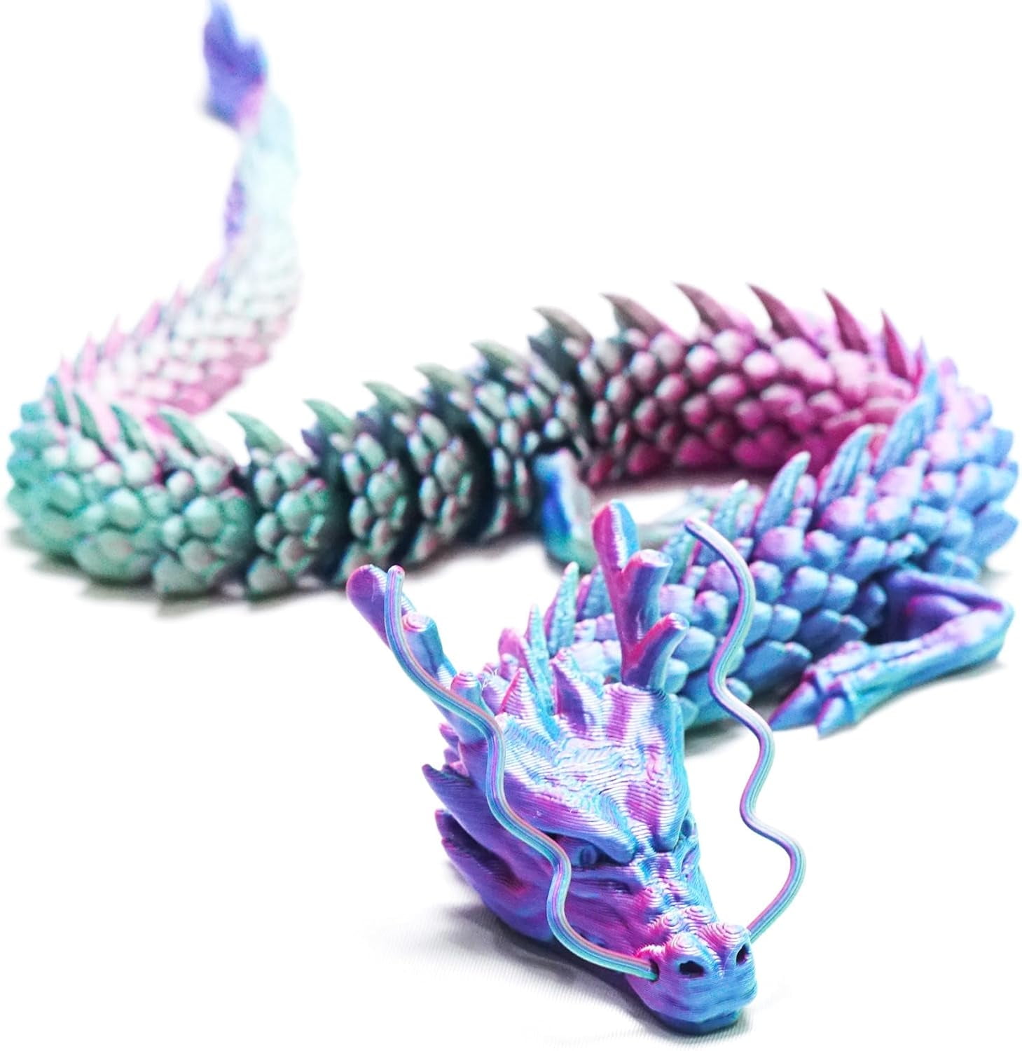 3D Printed dragon,Articulated Models,Flexible Joint Animal Figurines ...