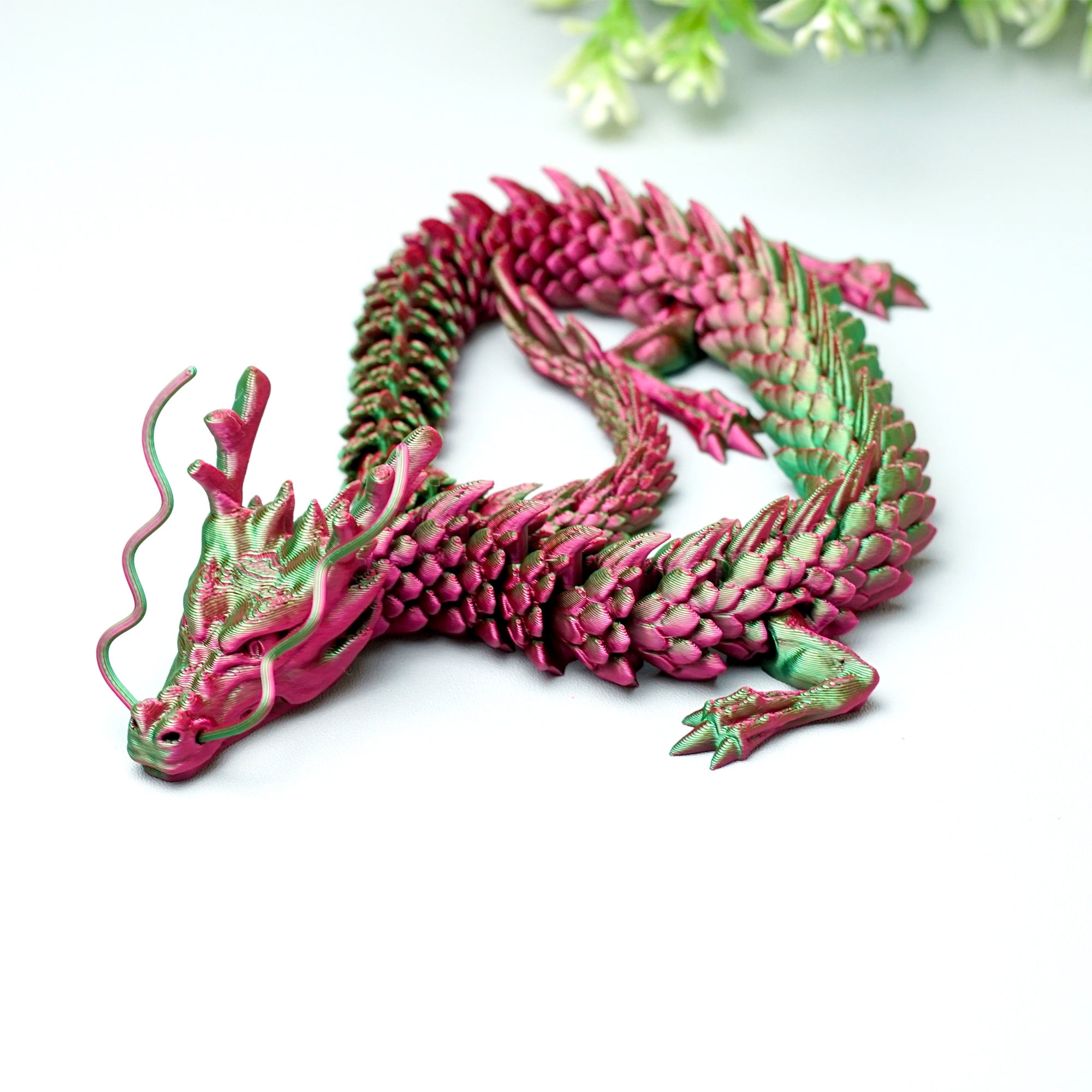3D Printed dragon ,Flexible Joint Animal lacertid Figurines,Realistic ...