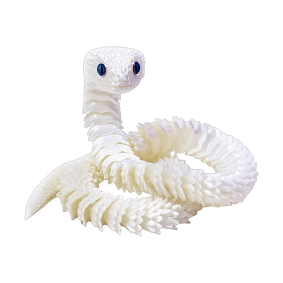 3D Printed snake Animals,Collectible Animal Statue for Desk Long ...