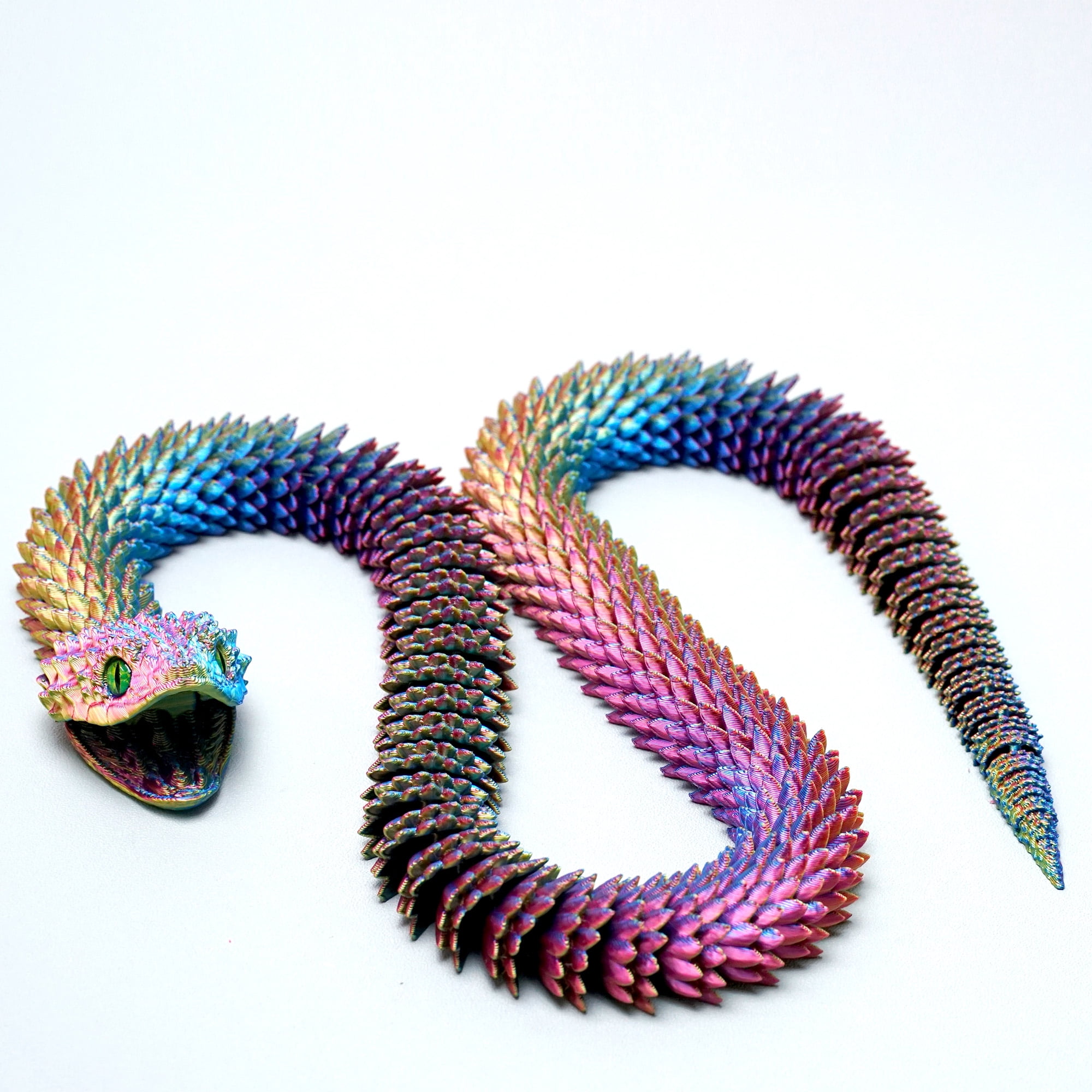 3D Printed snake,Flexible Joint Animal lacertid Figurines,Realistic ...