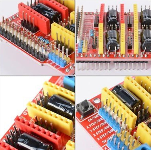 3D Printer Accessories Color Seat CNC Shield v3 Engraving Machine Expansion Board A4988 Driver ...