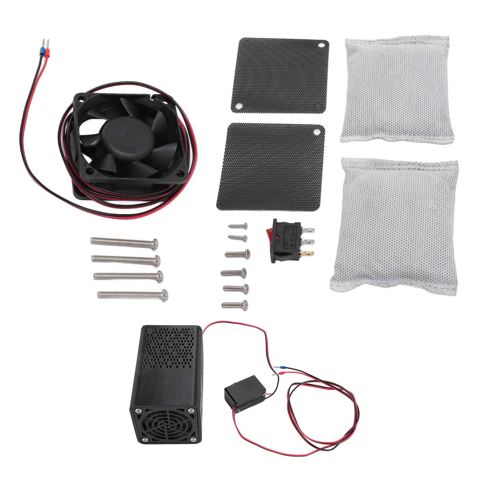 3D Printer Air Purifier Low Noise Activated Carbon Air Cleaner 5000 RPM ...