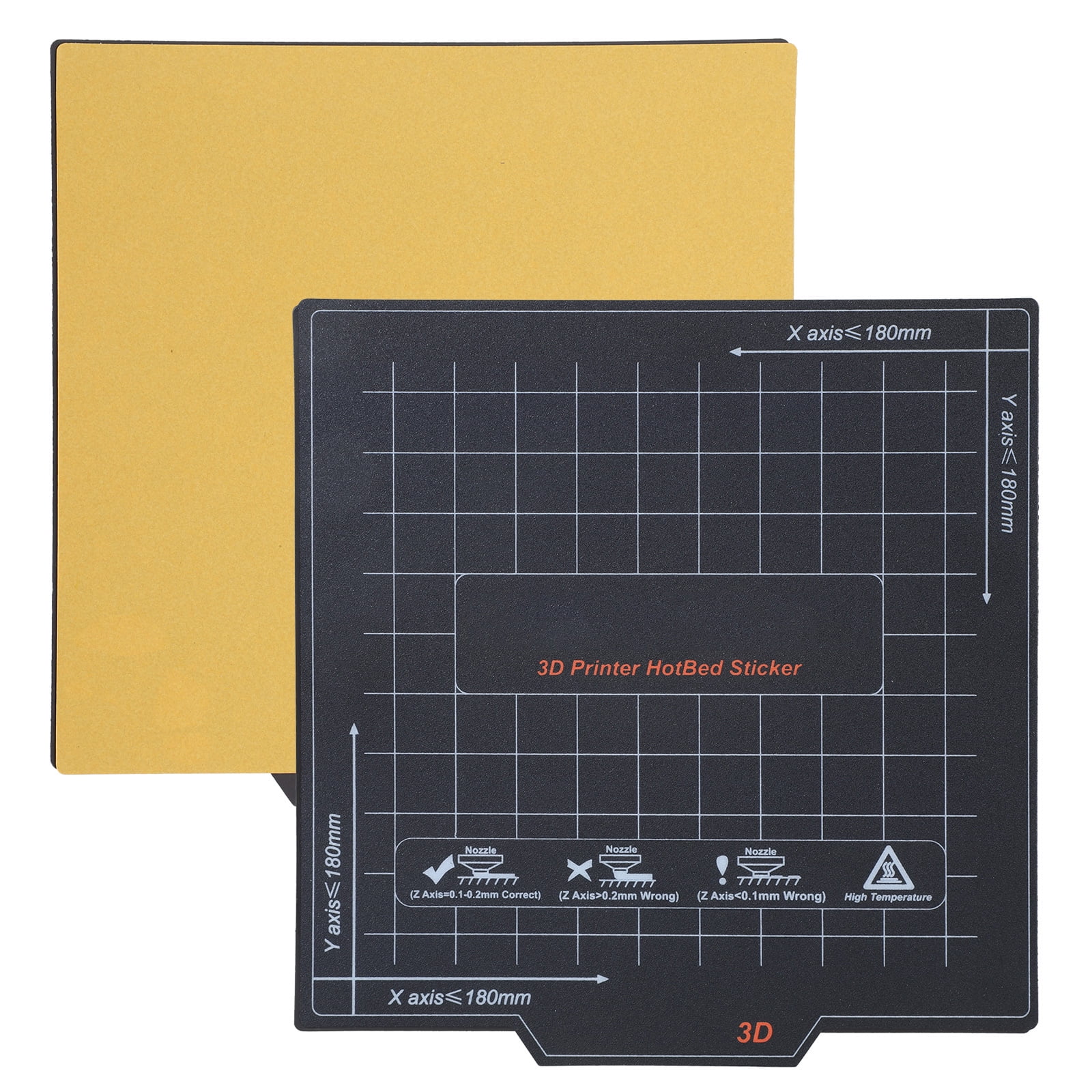 3D Printer Base Print Bed Tape 180/ 235 /310mm Square Heatbed Sticker ...