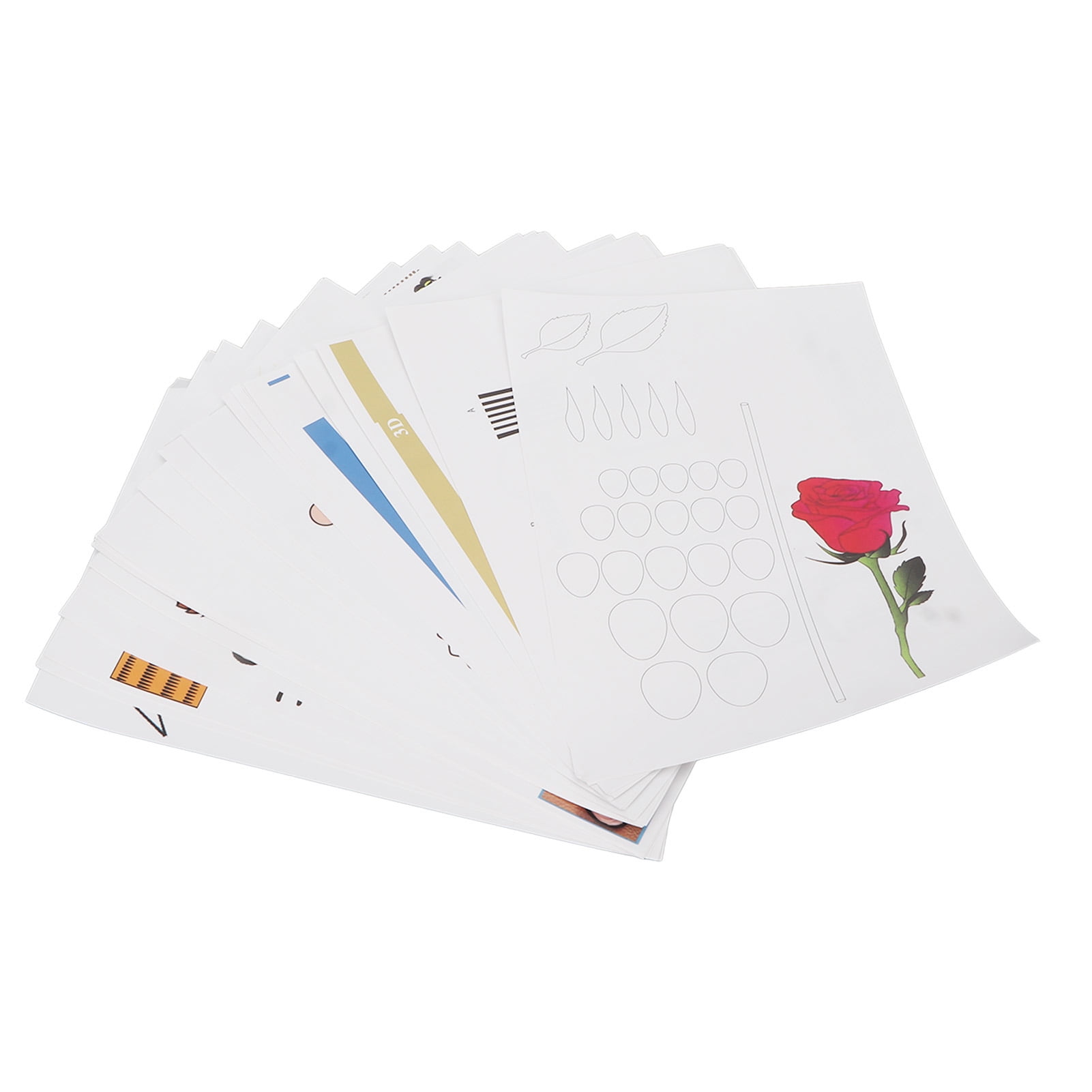 3D Printer Drawing Paper 50 Patterns Thick Portable Hands On Ability 3D ...