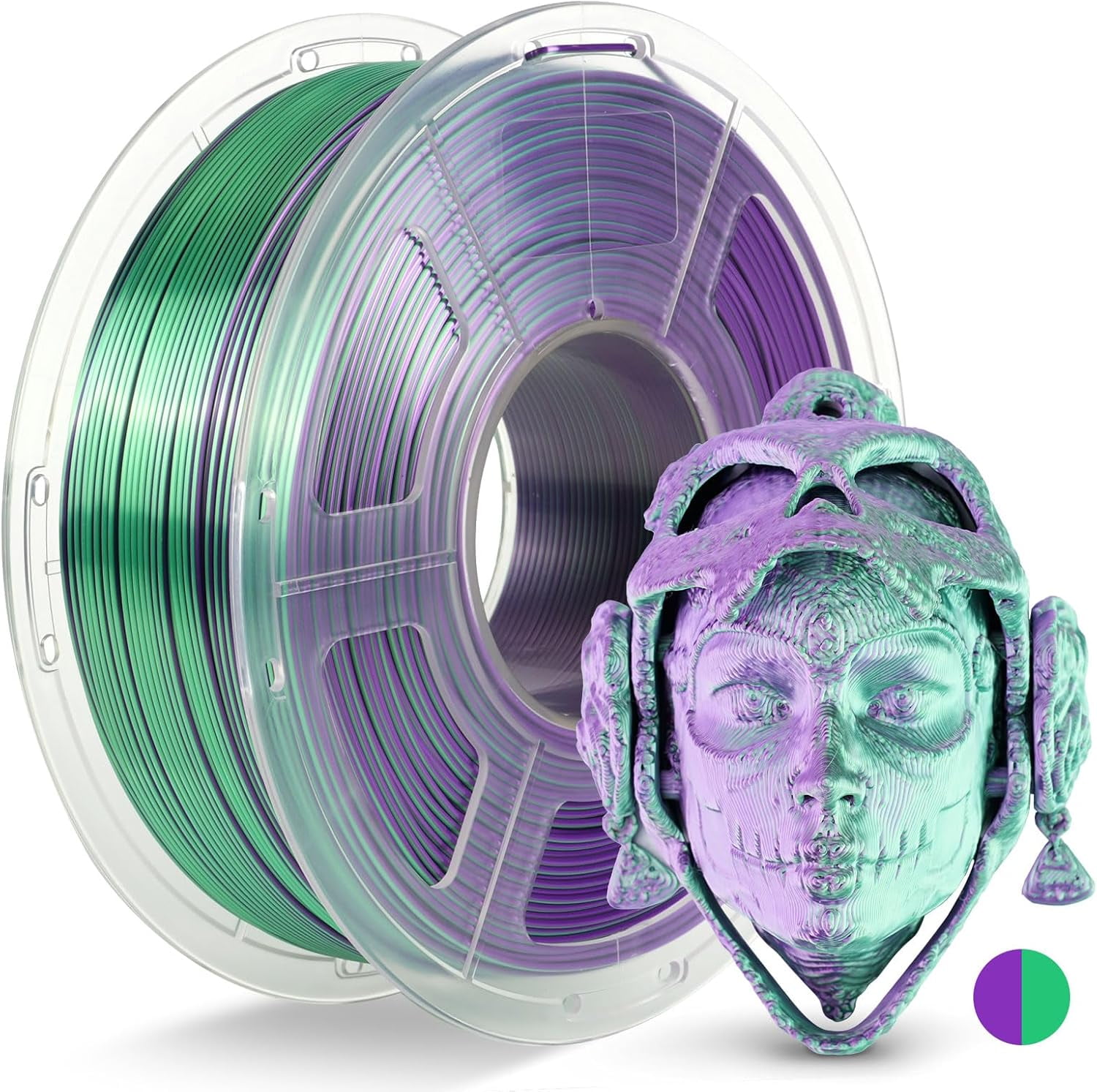 3D Printer Filament Bundle, Dual Color Silk Filament Bundle Multicolor ...